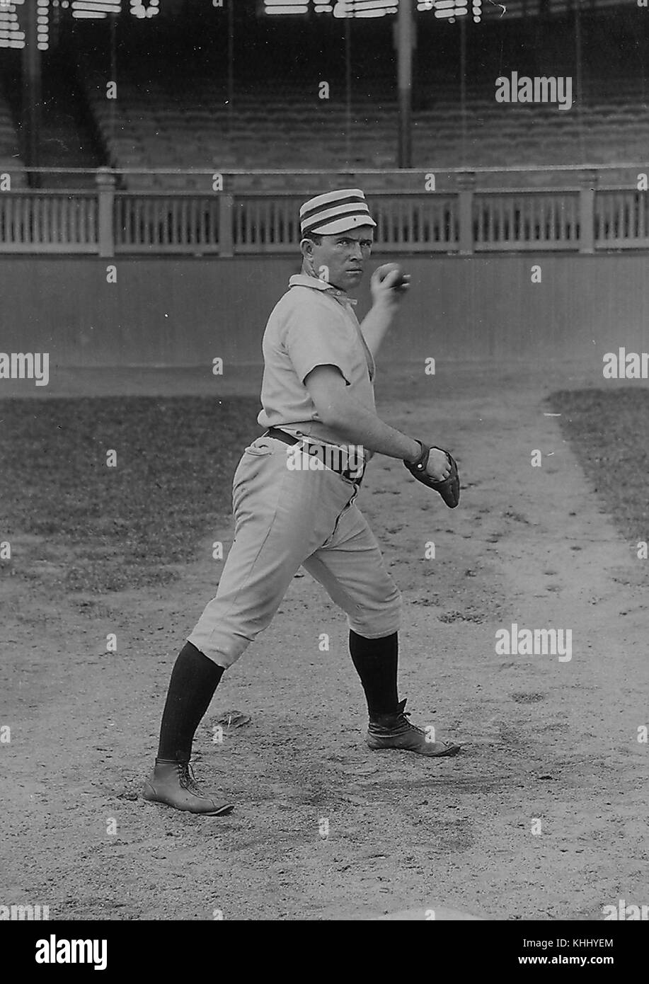 Full length portrait of Jack Clements, catcher in Major League Baseball ...