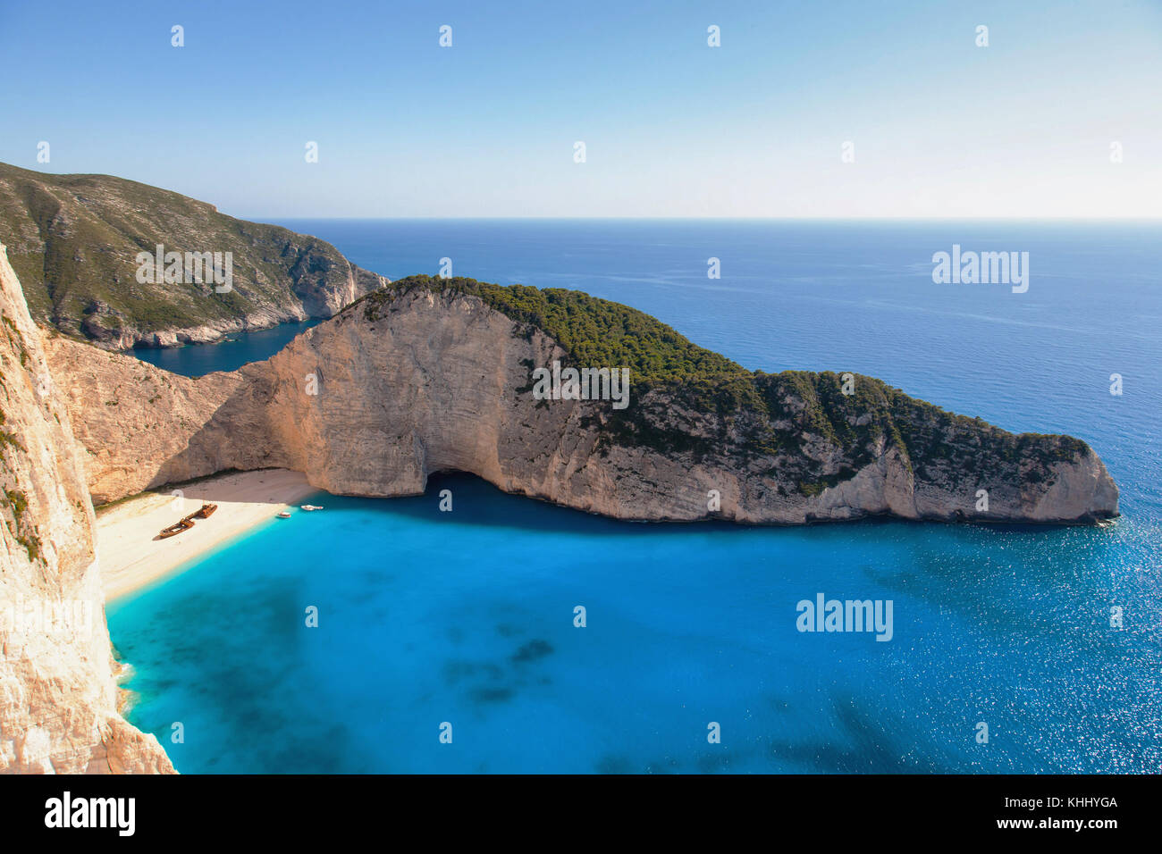 landscape of the beautiful island of Zante in Greece Stock Photo - Alamy