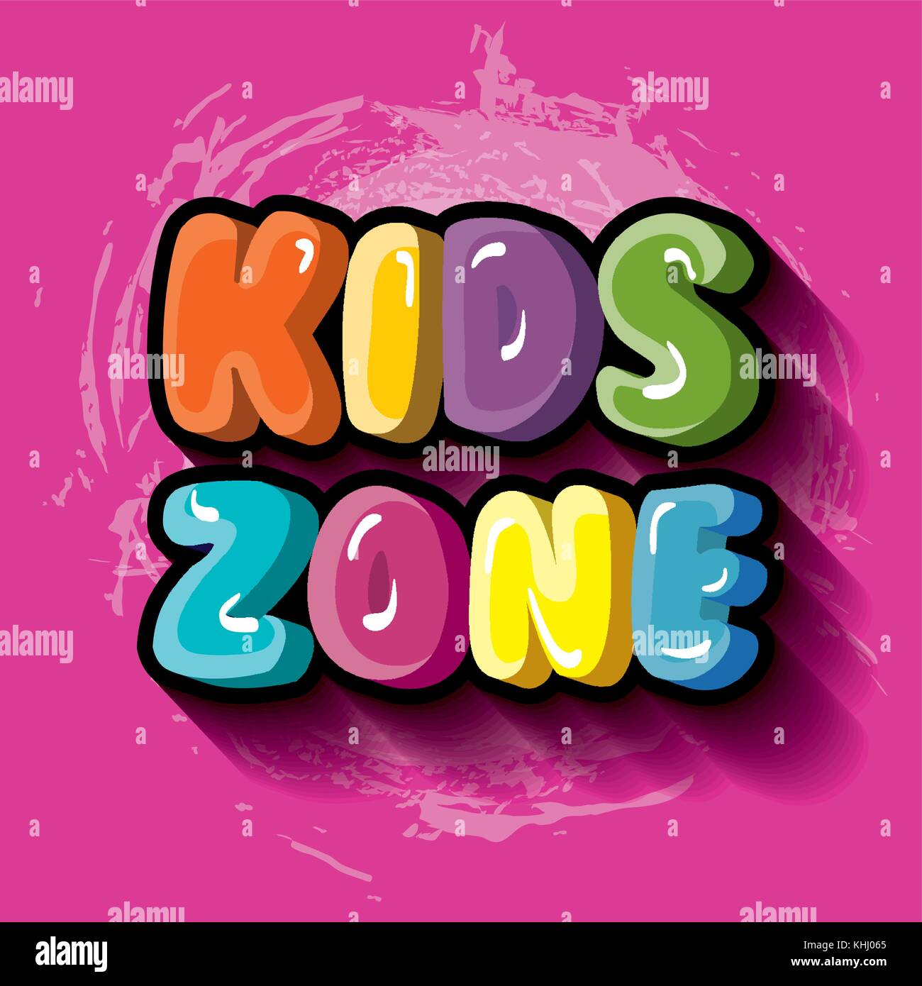 kids zone poster icon Stock Vector Image & Art - Alamy