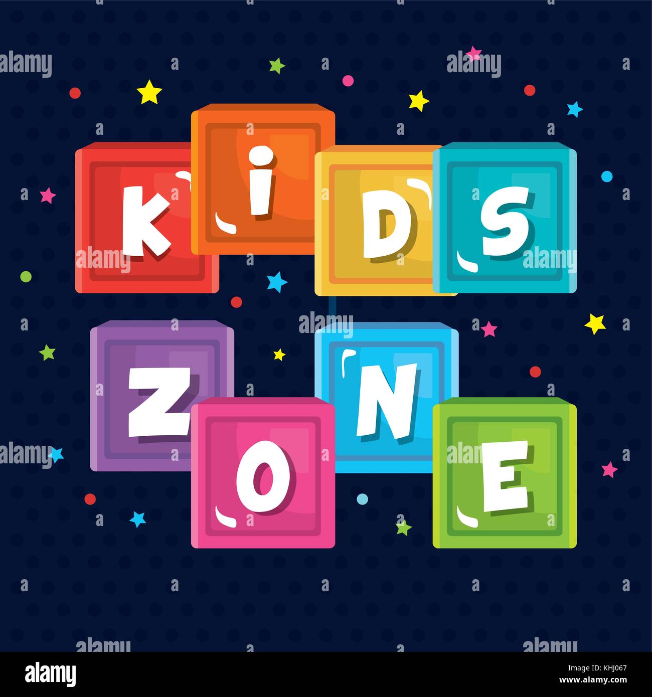 kids zone poster icon Stock Vector Image & Art - Alamy