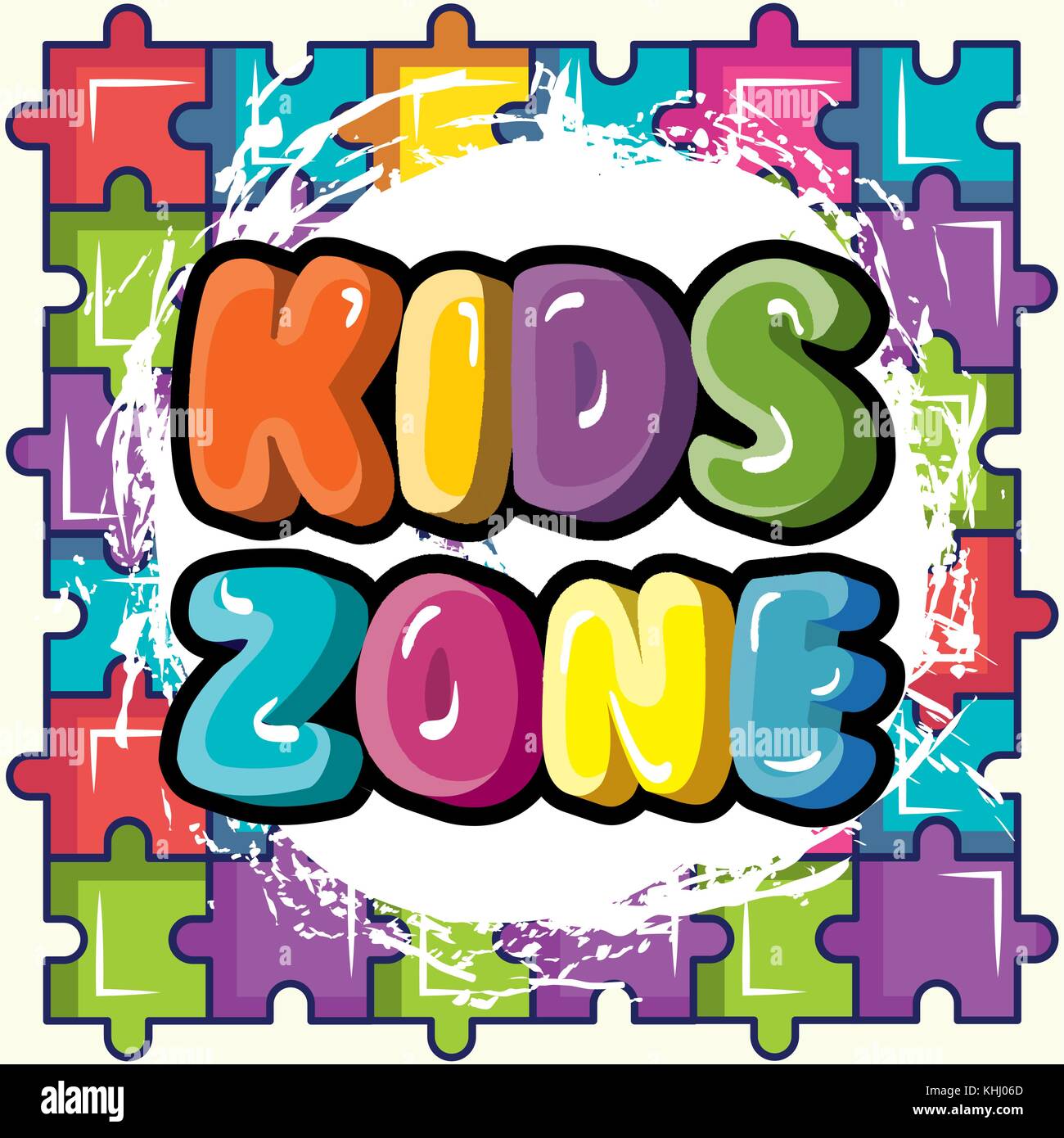 kids zone poster icon Stock Vector Image & Art - Alamy