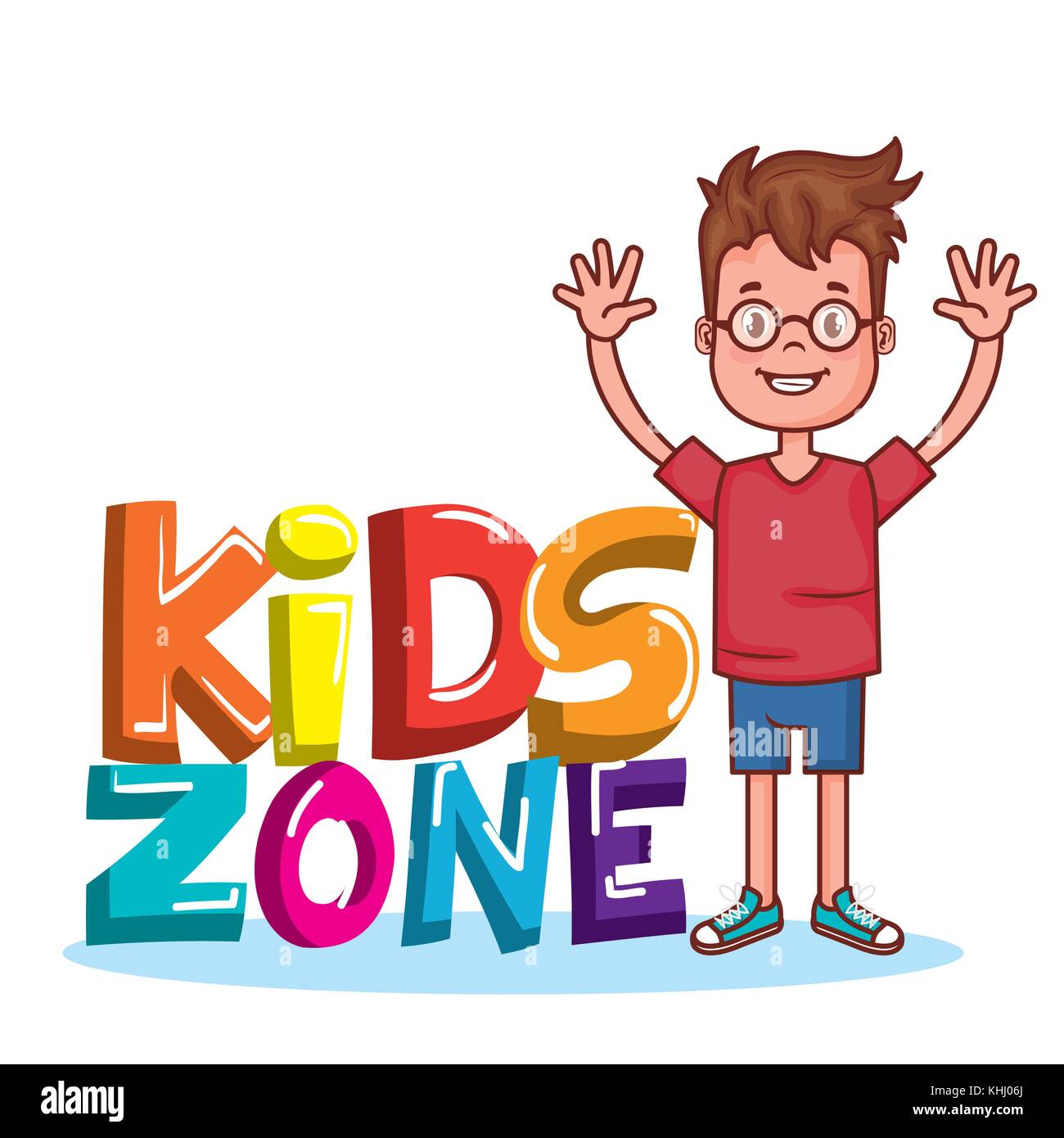 kids zone poster icon Stock Vector Image & Art - Alamy
