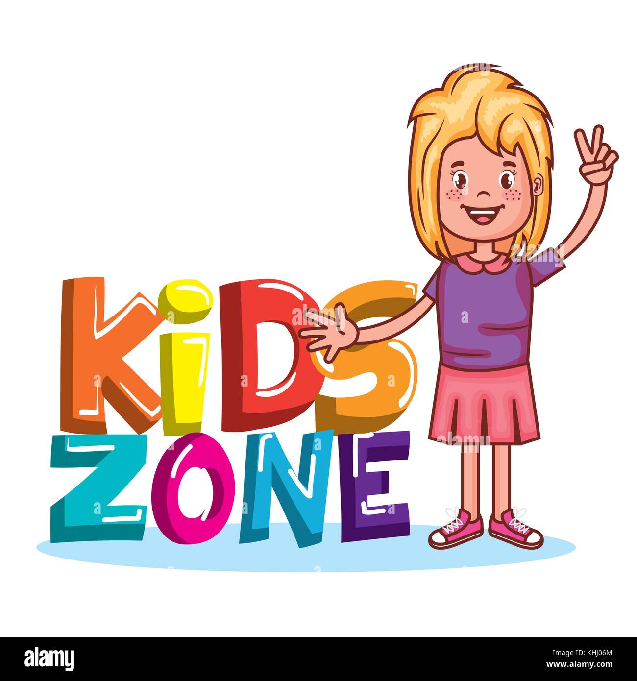 kids zone poster icon Stock Vector Image & Art - Alamy