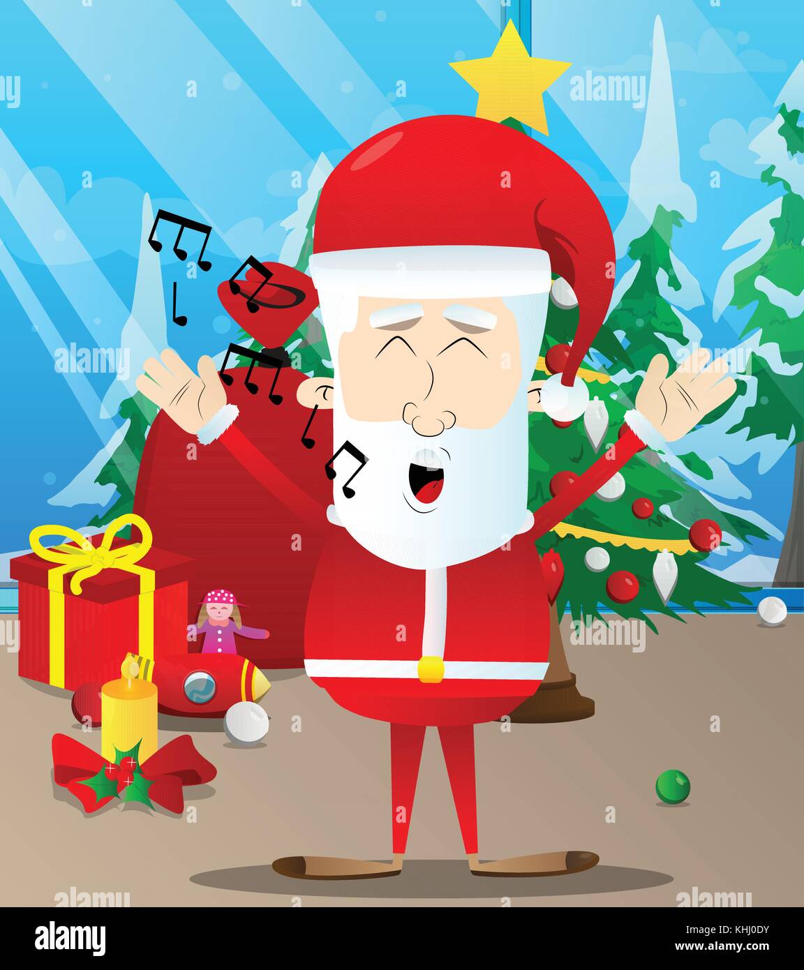 Christmas Singing Cartoon High Resolution Stock Photography and Images ...