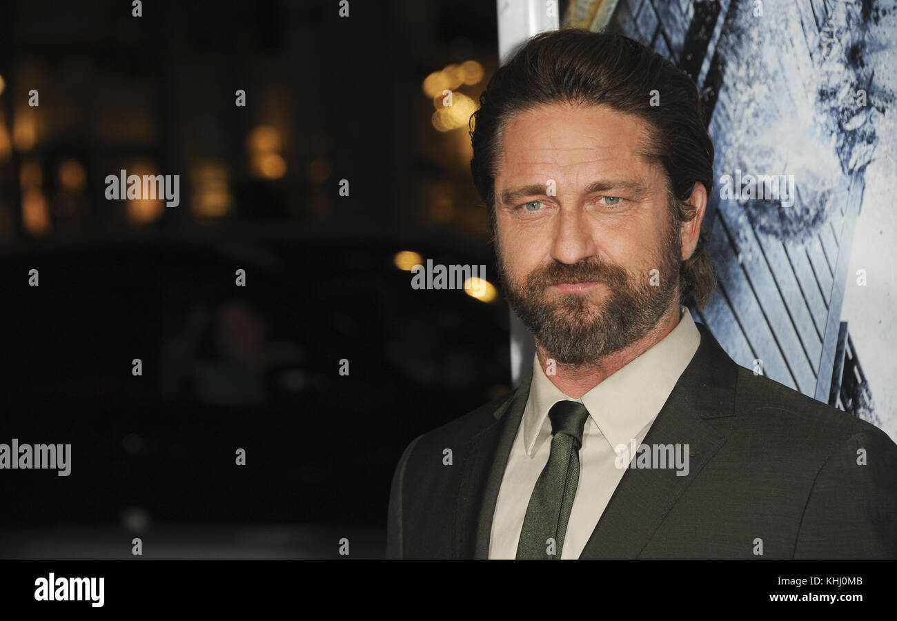 Film Premiere Geostorm Featuring: Gerard Butler Where: Los Angeles ...