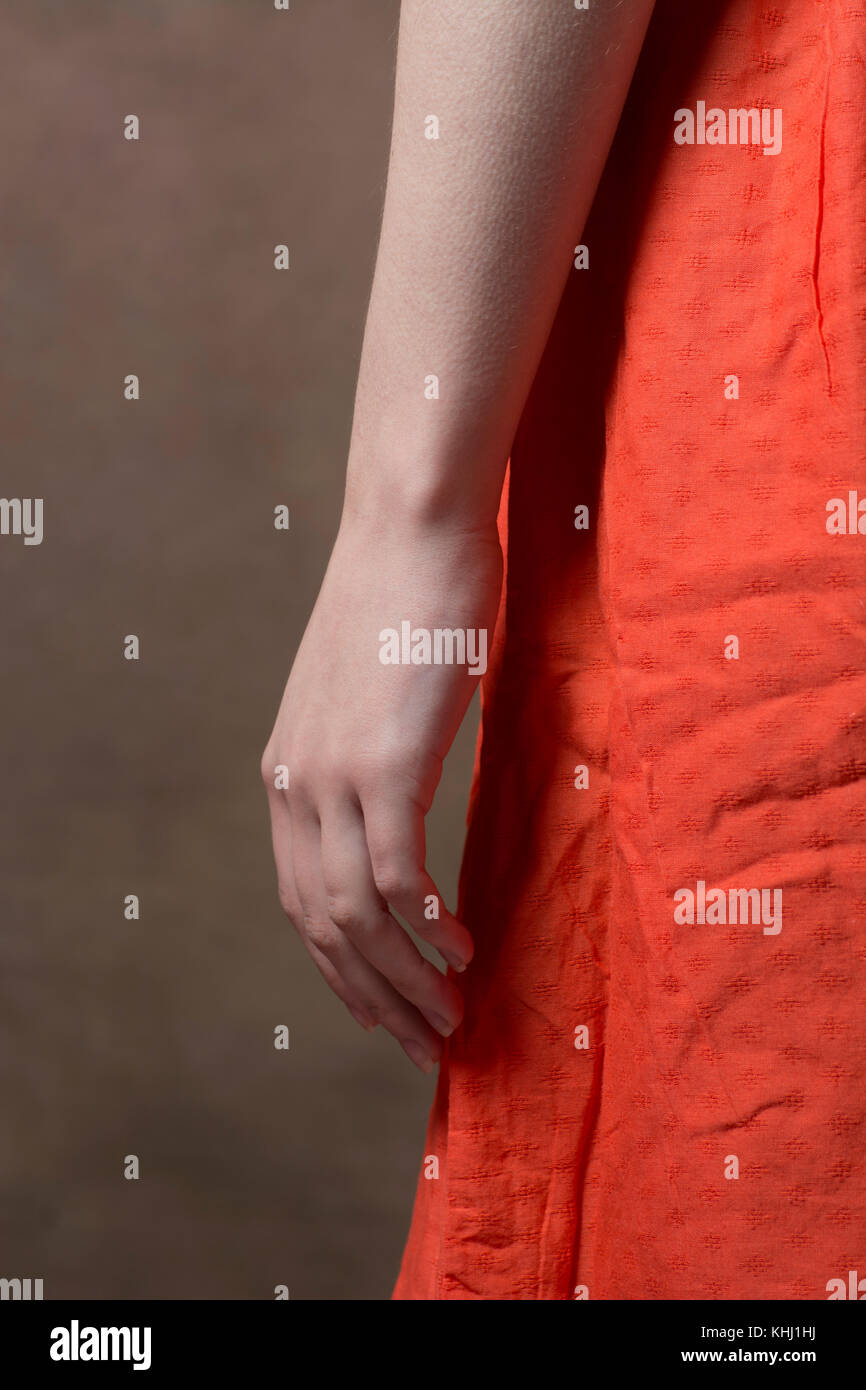 Womans hand behind their back hi-res stock photography and images - Alamy