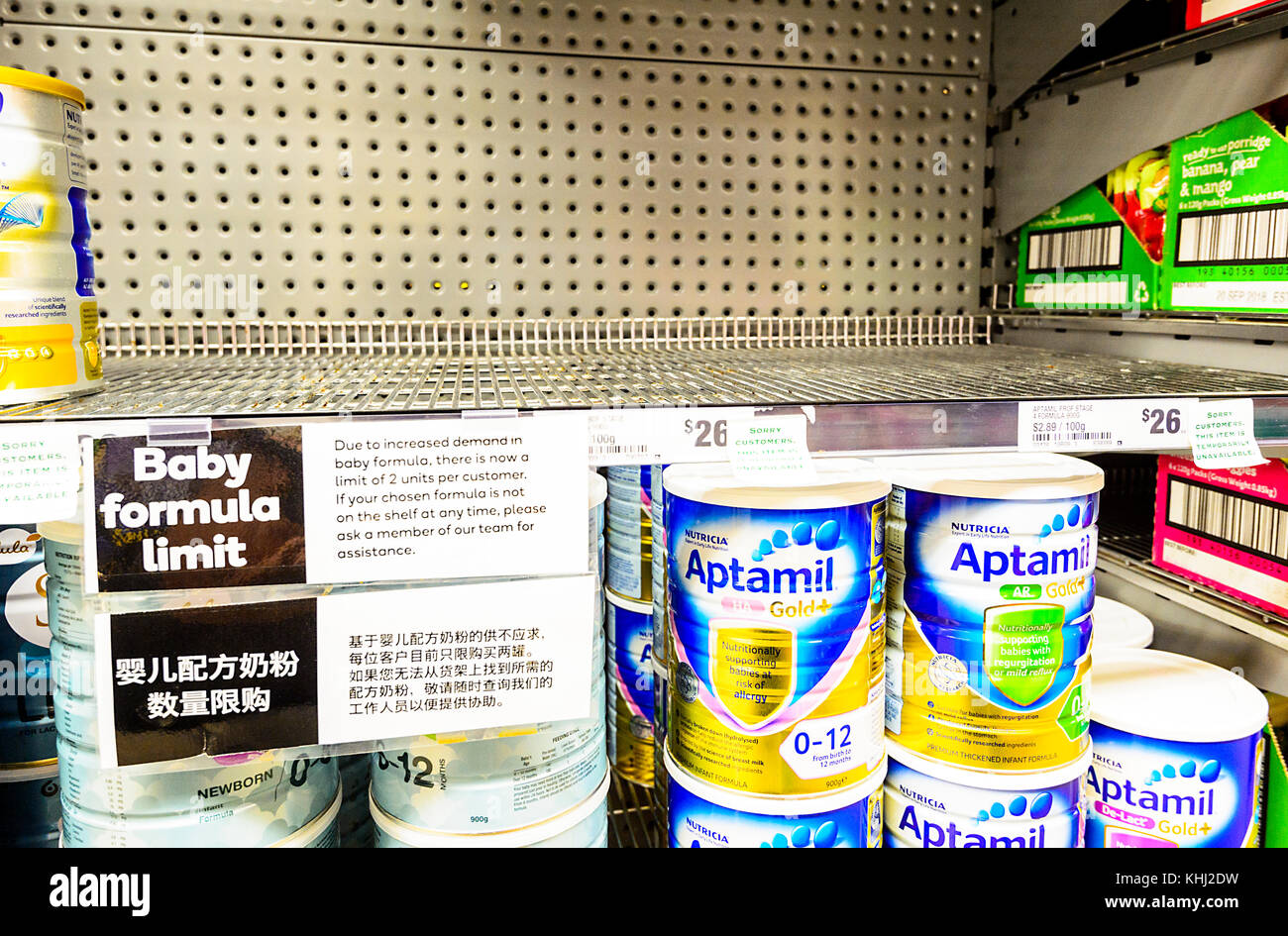 Baby formula australia hi-res stock photography and images - Alamy