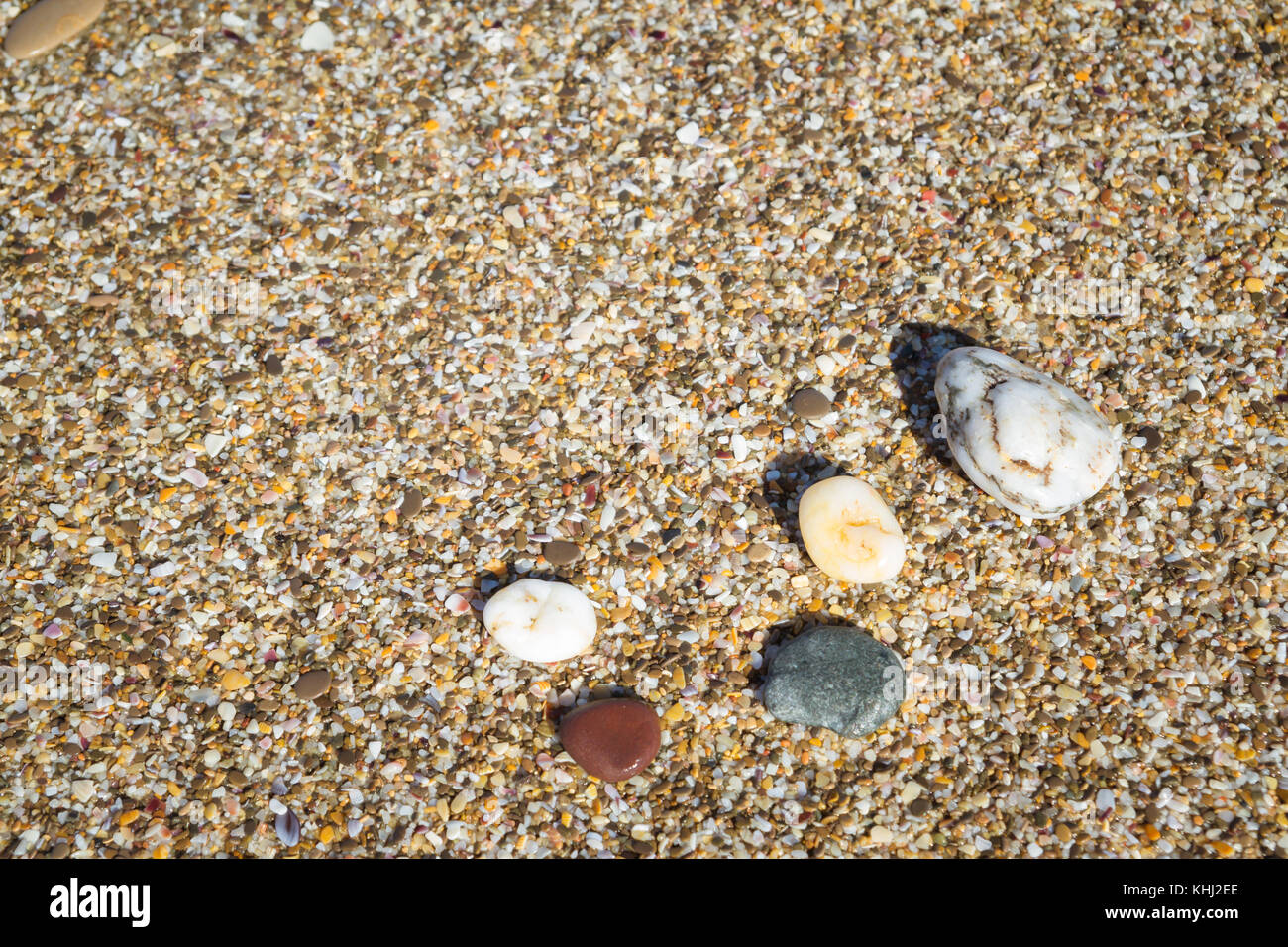 Sea stones on the seashore in the summer Stock Photo - Alamy