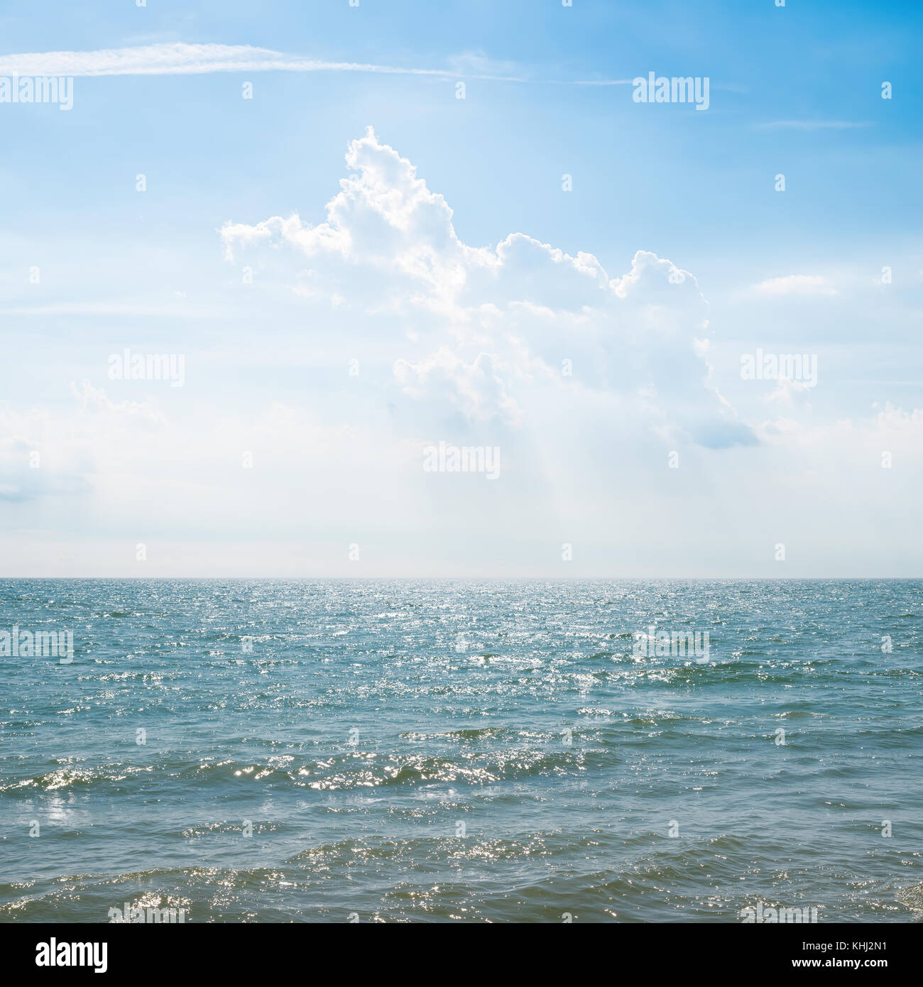 cloudy sky over sea Stock Photo - Alamy