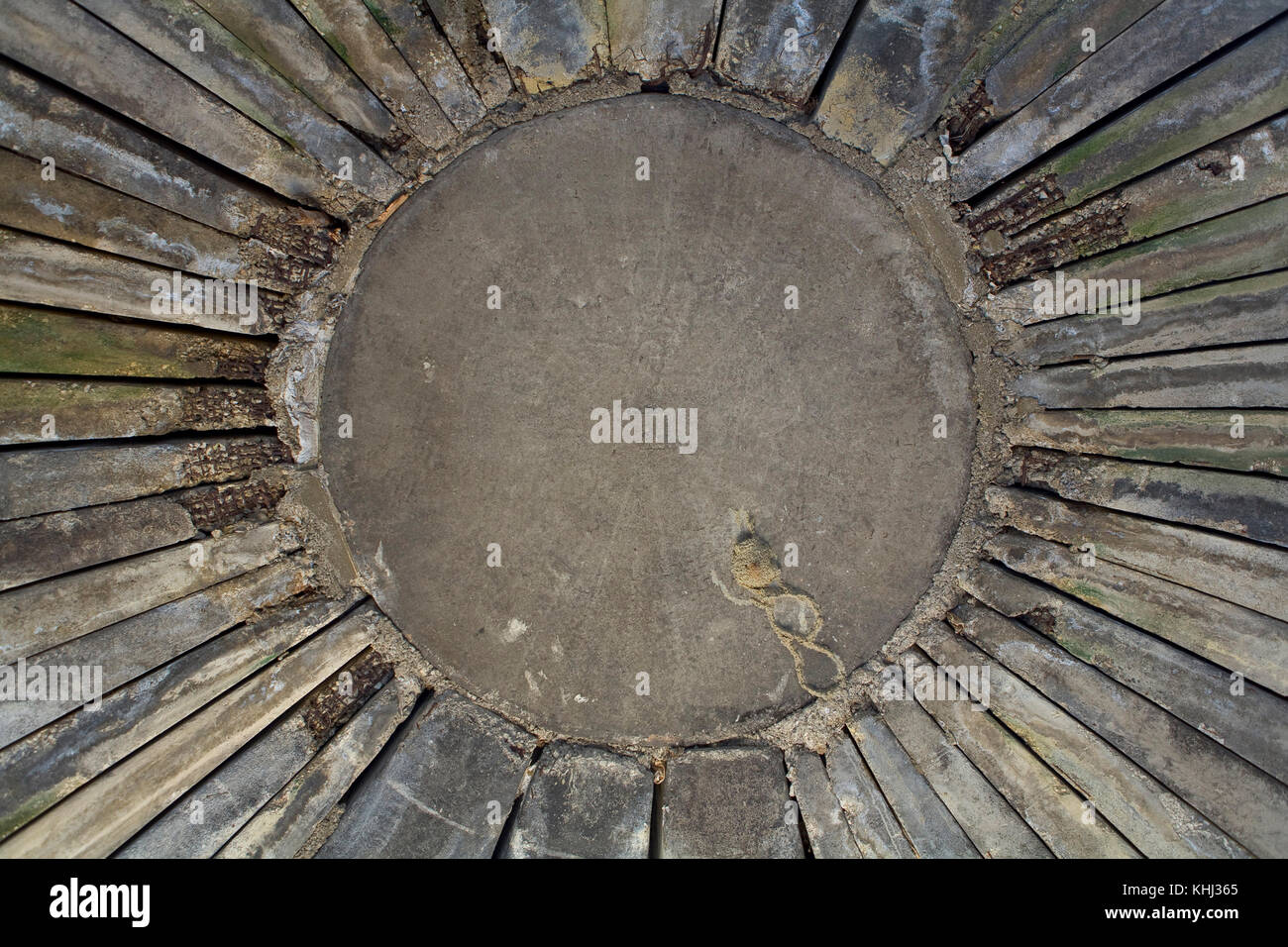 Ceiling of a cold war bunker in Albania, Bunec Stock Photo - Alamy