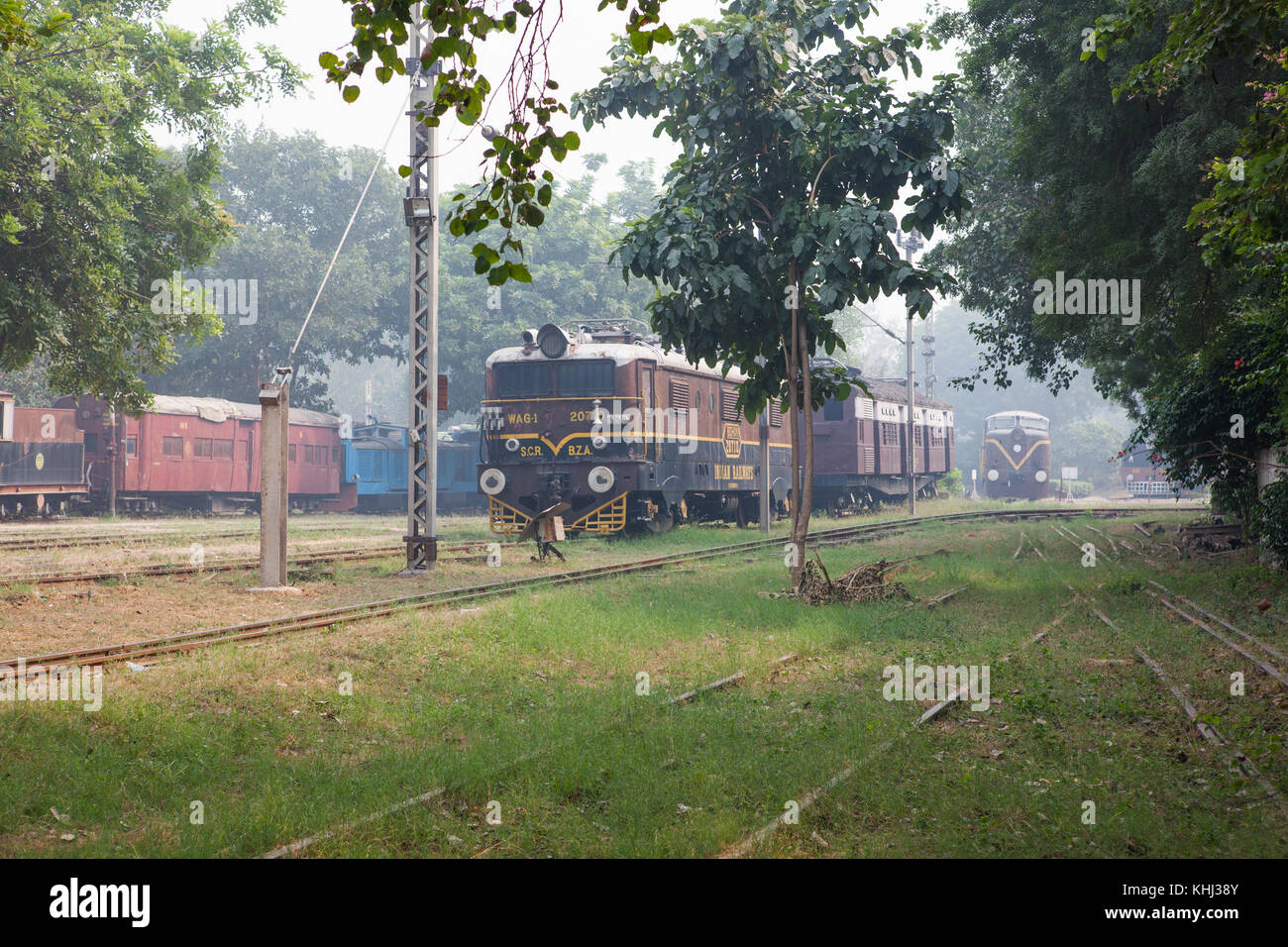 Old trains of India Stock Photo - Alamy