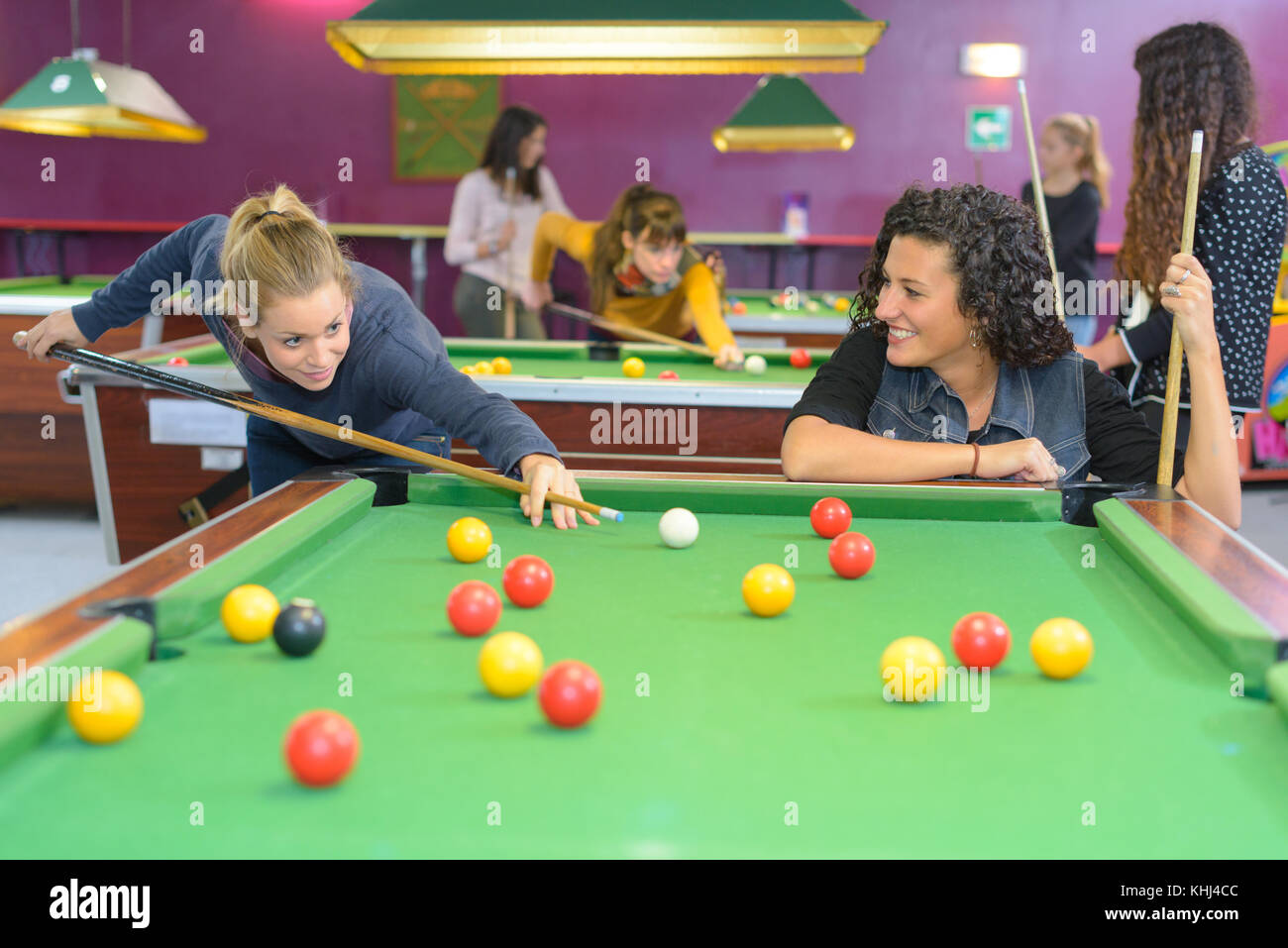 a billiard game Stock Photo - Alamy