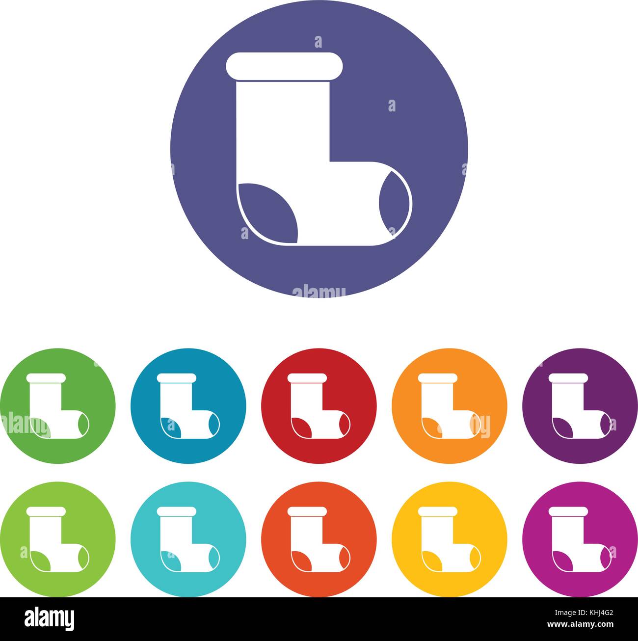 Felt boot set icons Stock Vector Image & Art - Alamy