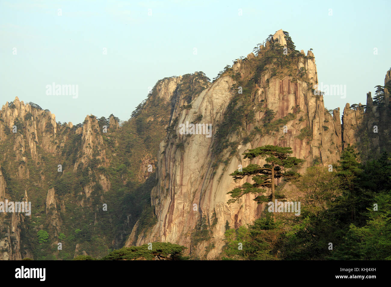 View on the top of Huangshan mountain, China Stock Photo - Alamy