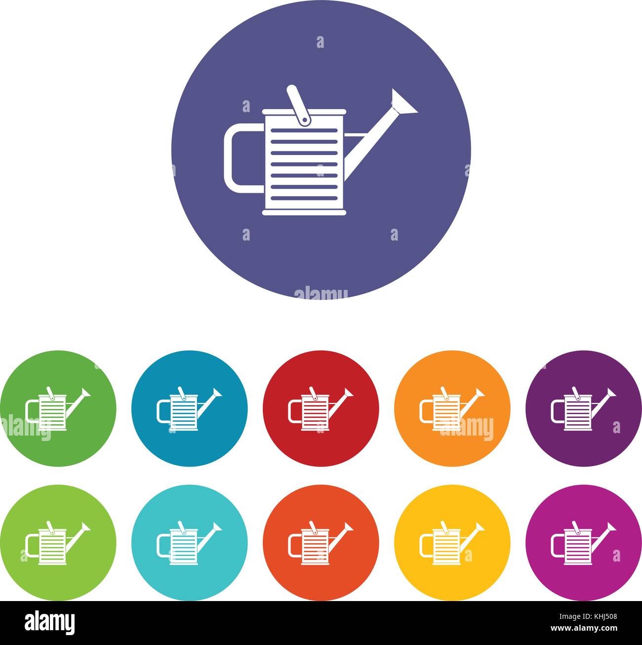 Watering can set icons Stock Vector Image & Art - Alamy