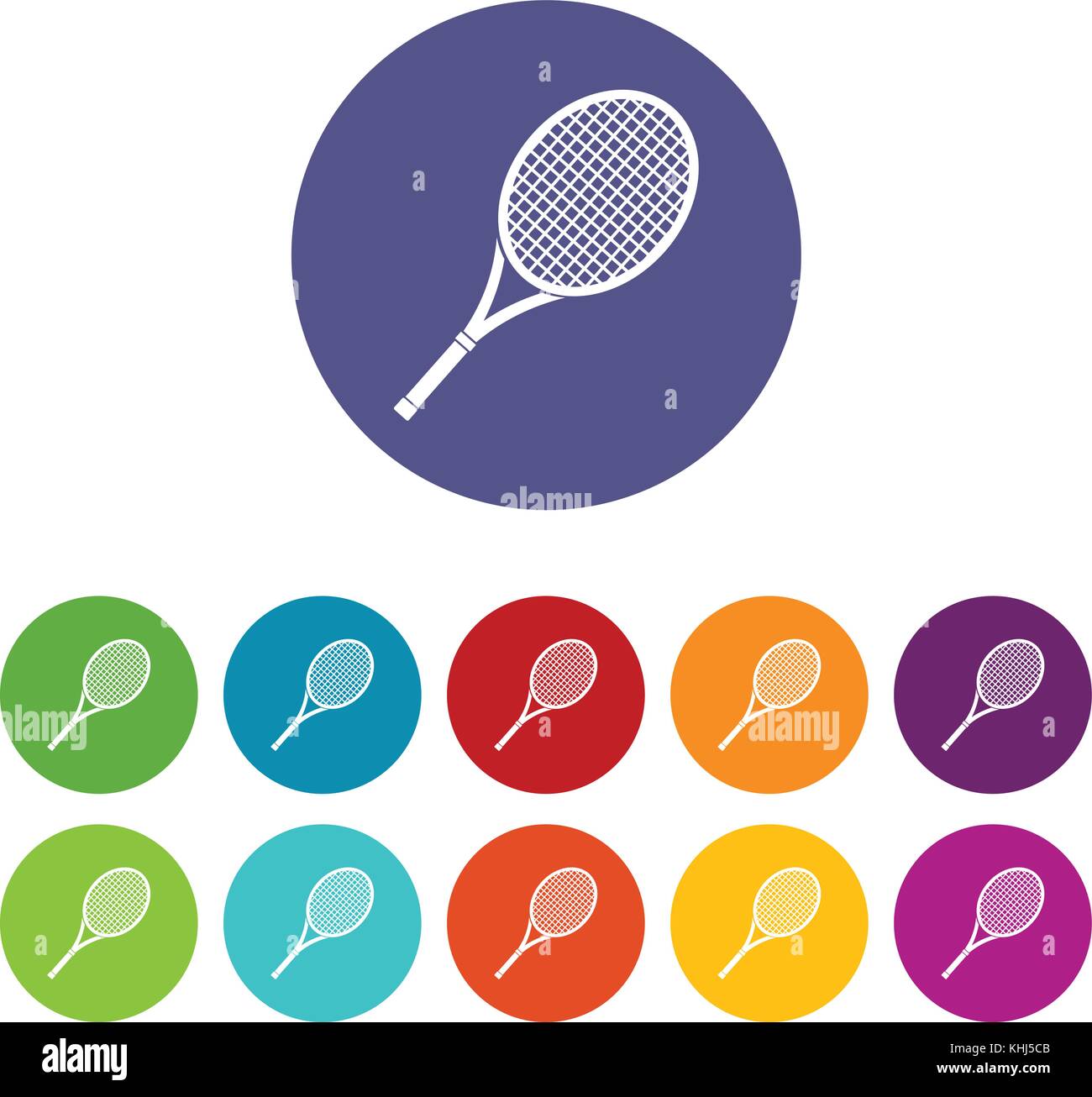 Tennis racket set icons Stock Vector Image & Art - Alamy