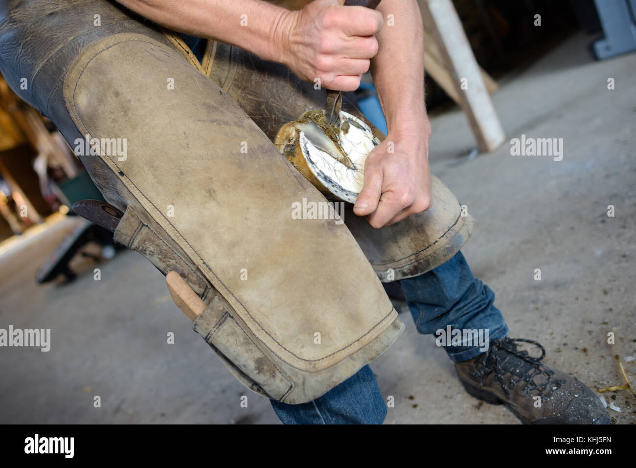 factory man worker removing metal lid Stock Photo - Alamy