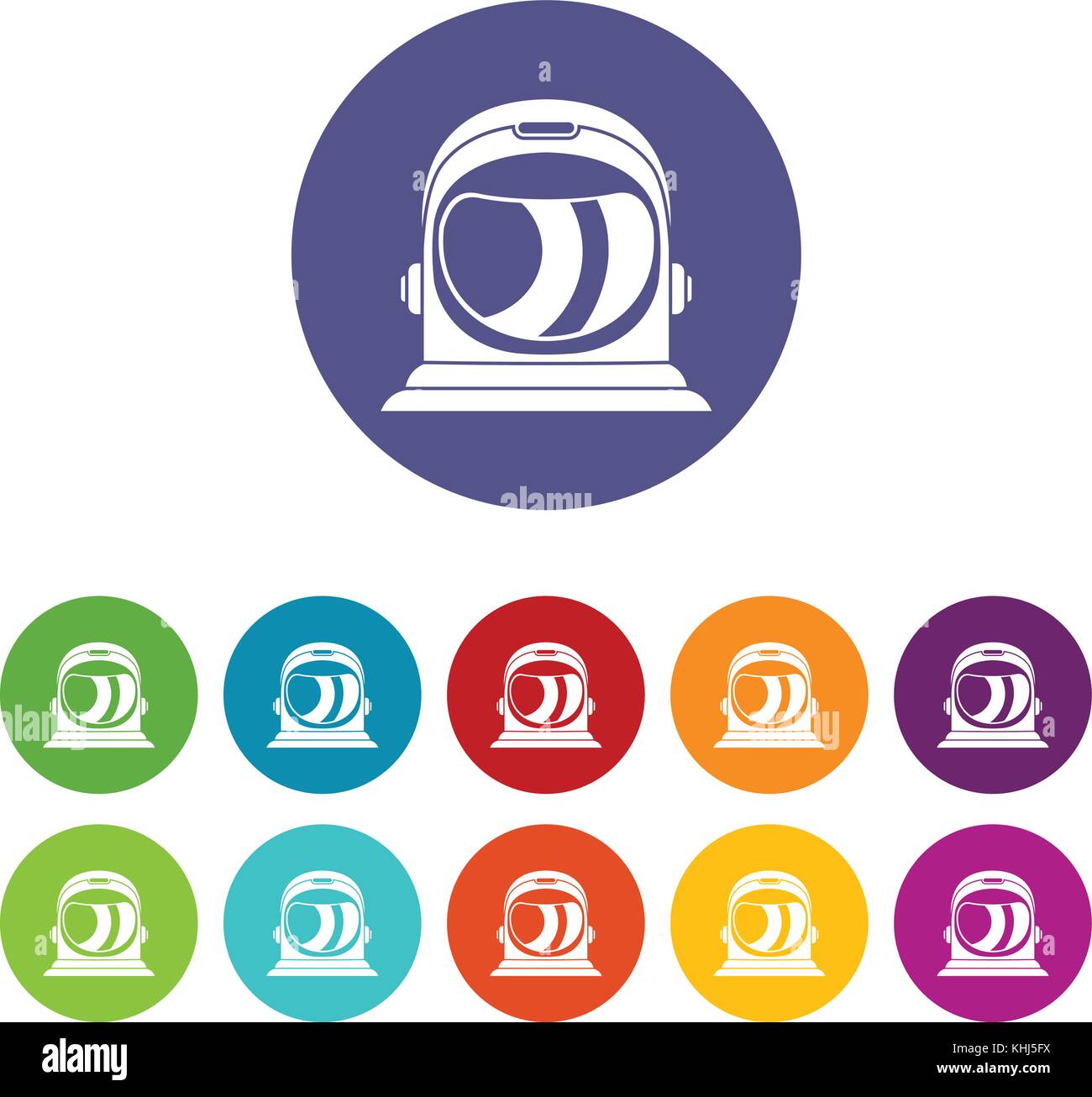 Space helmet set icons Stock Vector Image & Art - Alamy