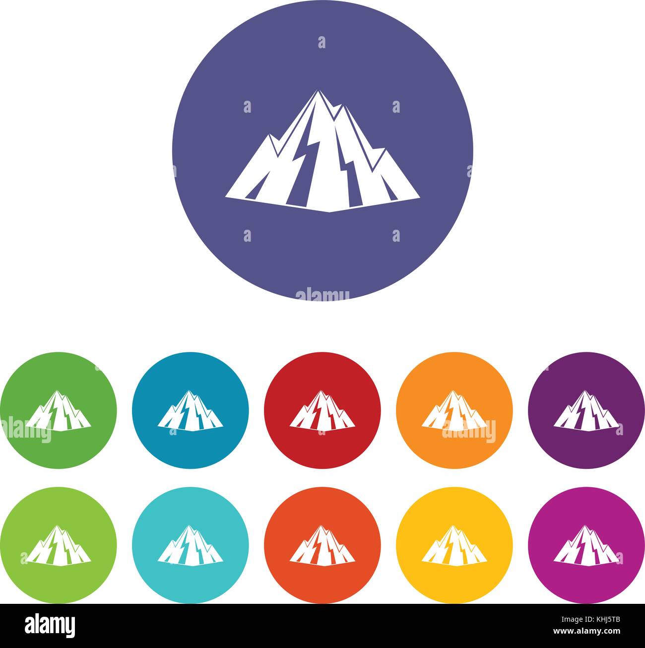 Rock set icons Stock Vector Image & Art - Alamy