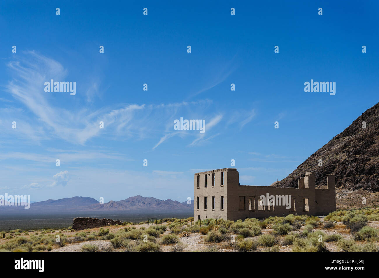 Ruins of Rhyolite Stock Photo - Alamy