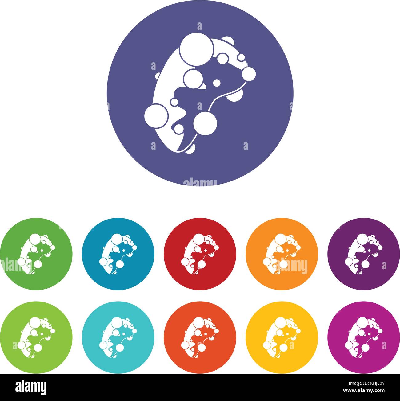 Cell virus set icons Stock Vector Image & Art - Alamy