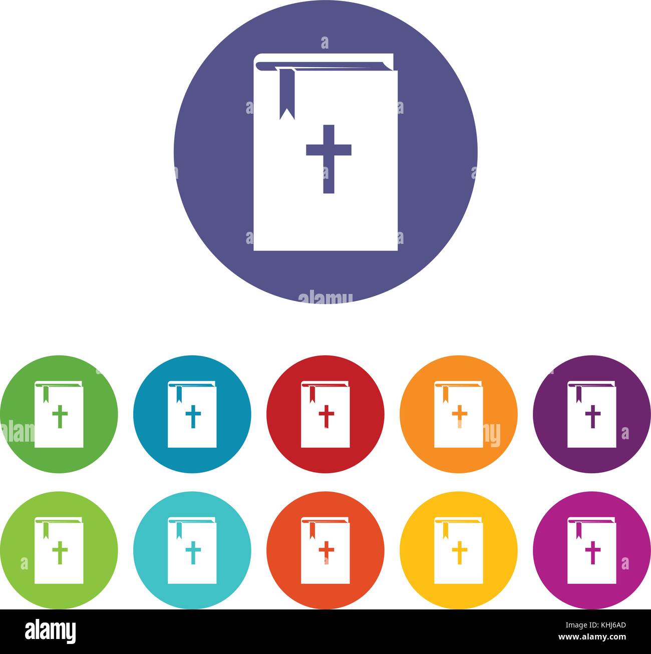 Bible set icons Stock Vector Image & Art - Alamy
