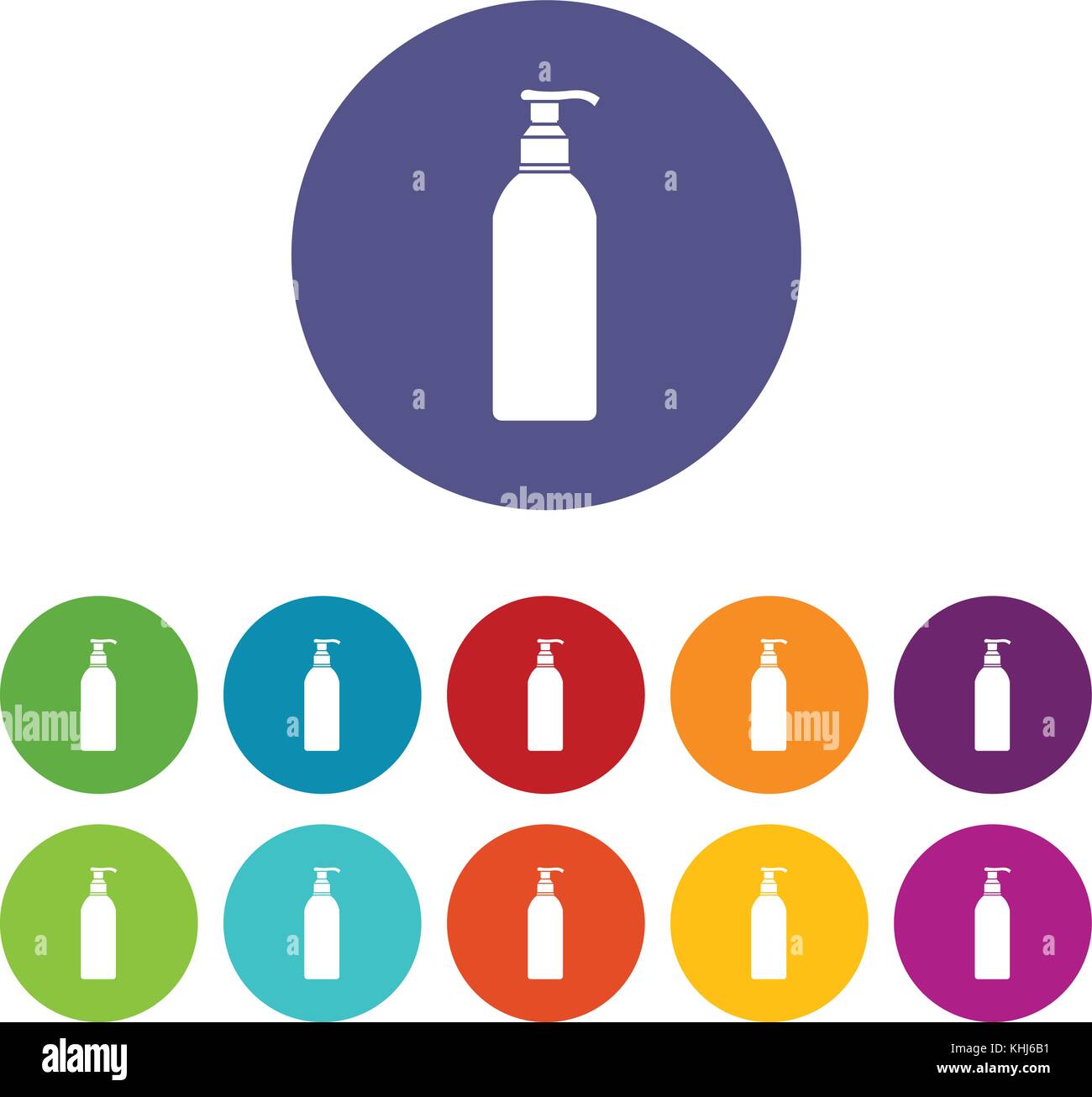 Cosmetic bottle set icons Stock Vector Image & Art - Alamy