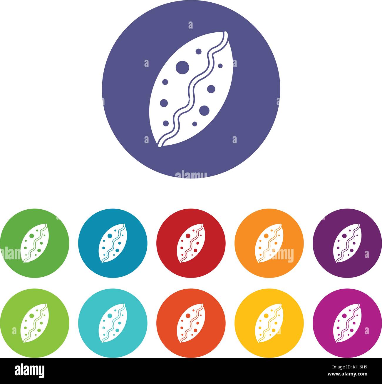 Baked pastry set icons Stock Vector Image & Art - Alamy