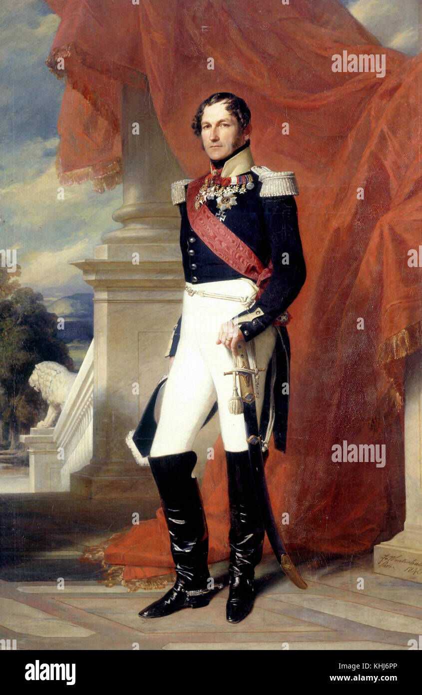 François Xavier Winterhalter - Portrait of Leopold I , king of the ...