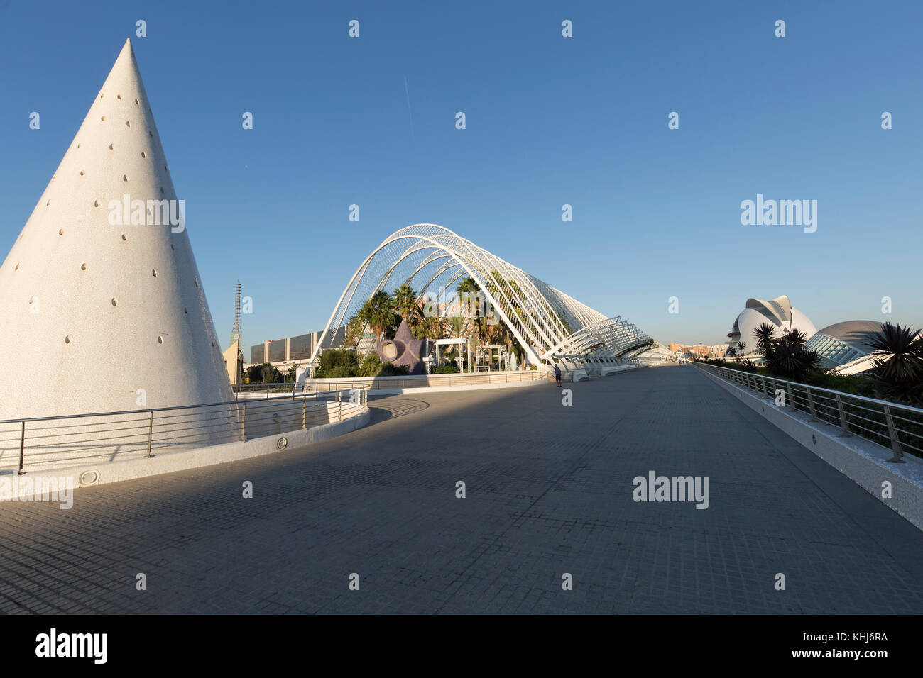 Valencia, Spain. October 25, 2017: The Prince Felipe Science Museum a ...