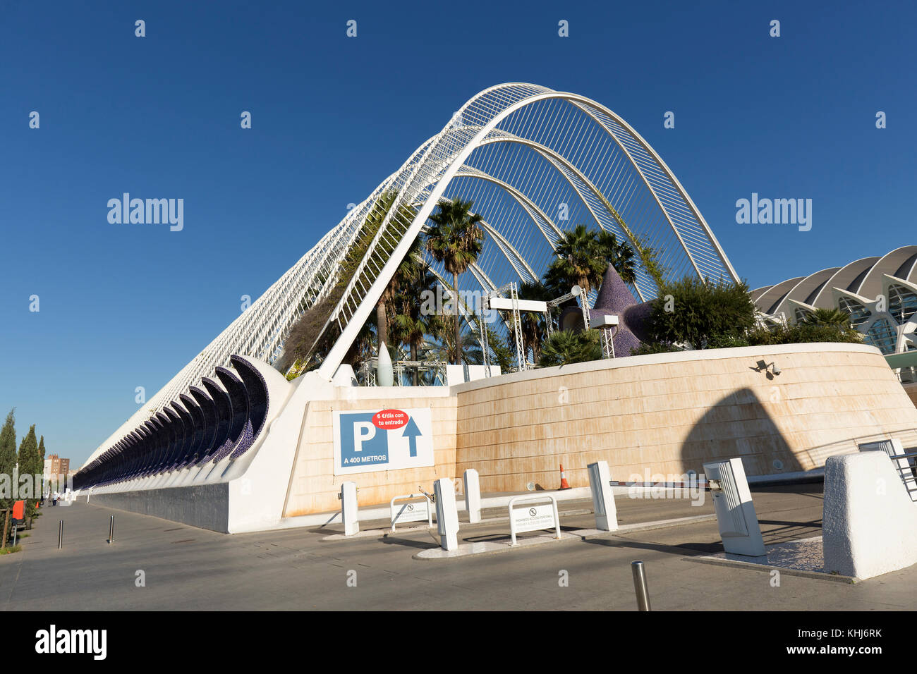 Valencia, Spain. October 25, 2017: The Prince Felipe Science Museum a ...