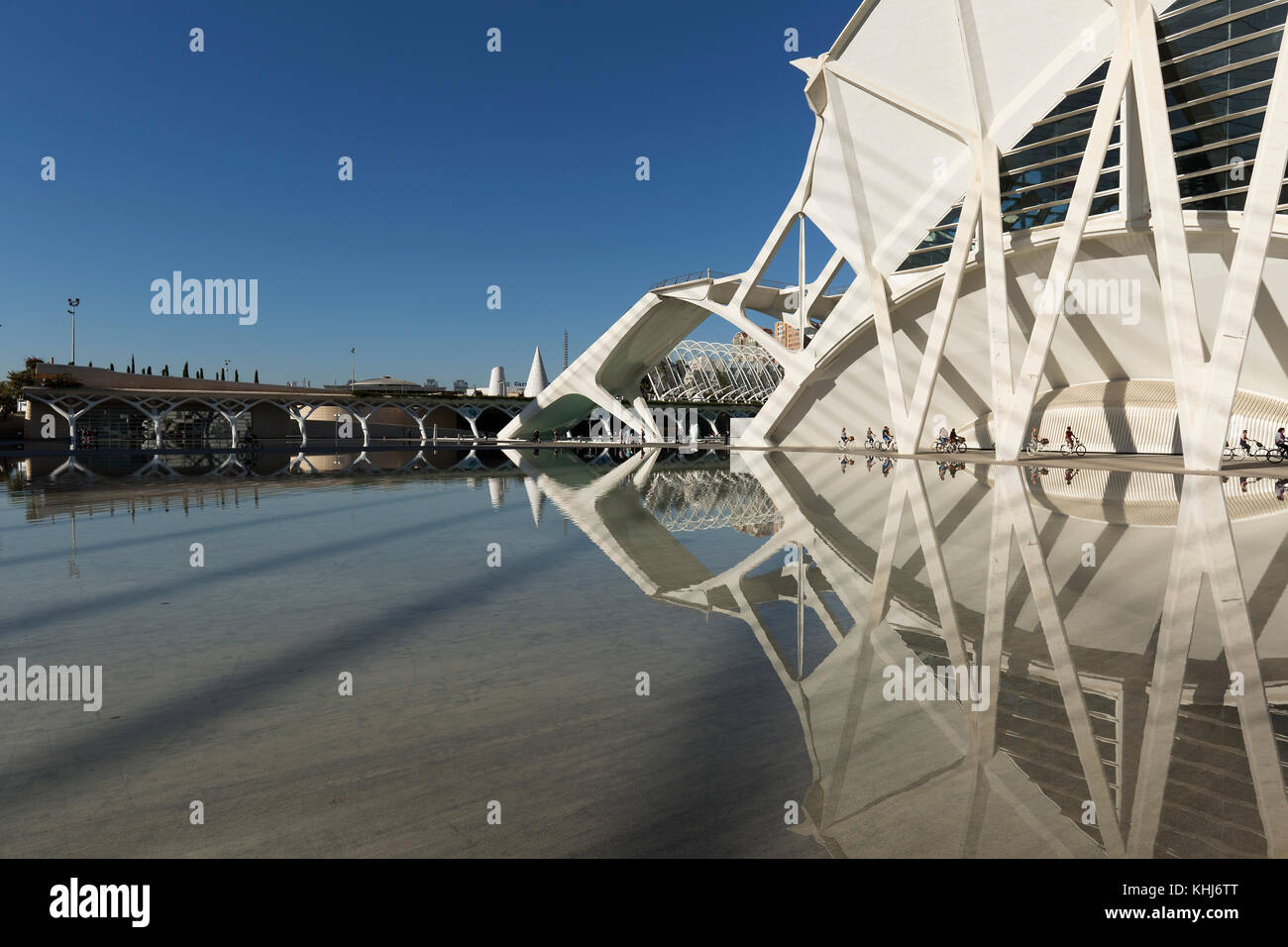 Valencia, Spain. October 25, 2017: The Prince Felipe Science Museum a ...