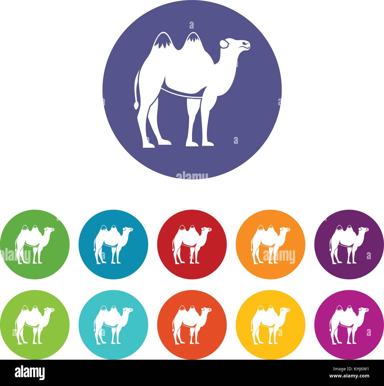 Camel set icons Stock Vector Image & Art - Alamy