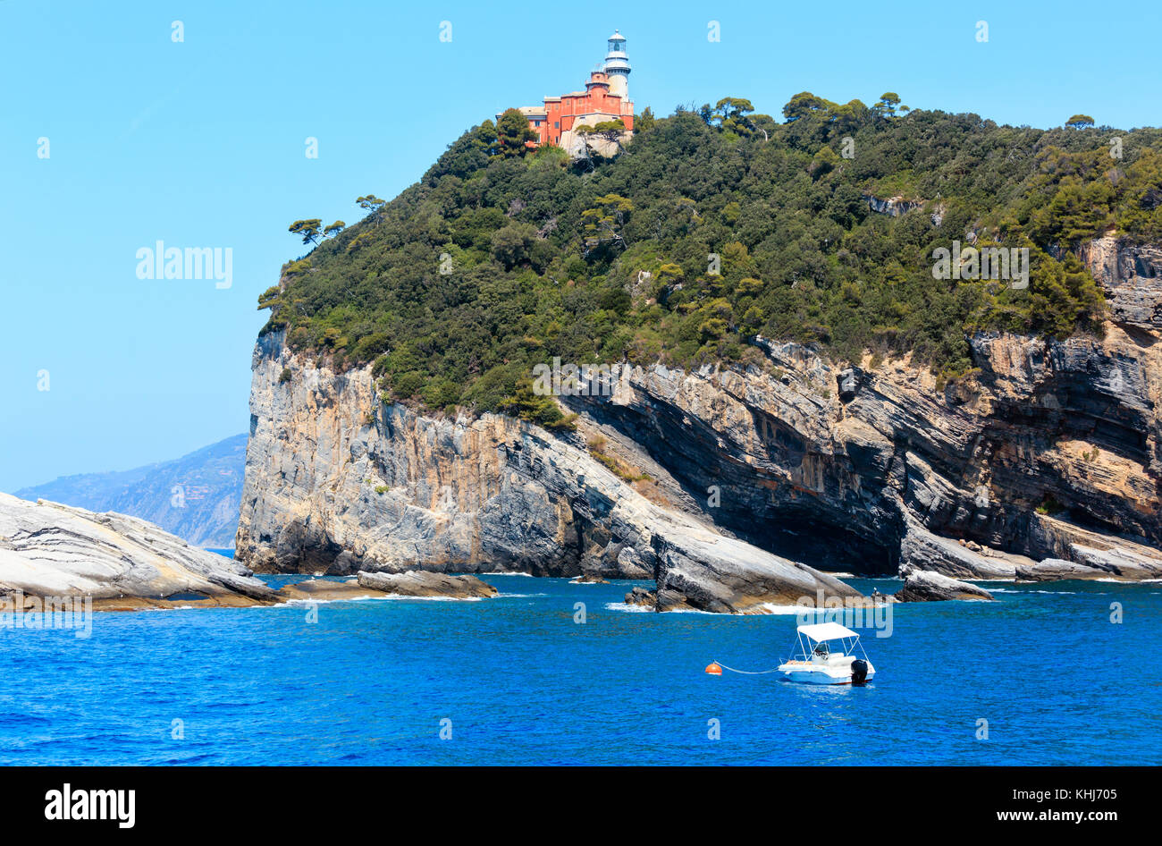Beautiful rocky sea coast of Palmaria, Tino and Tinetto islands near ...