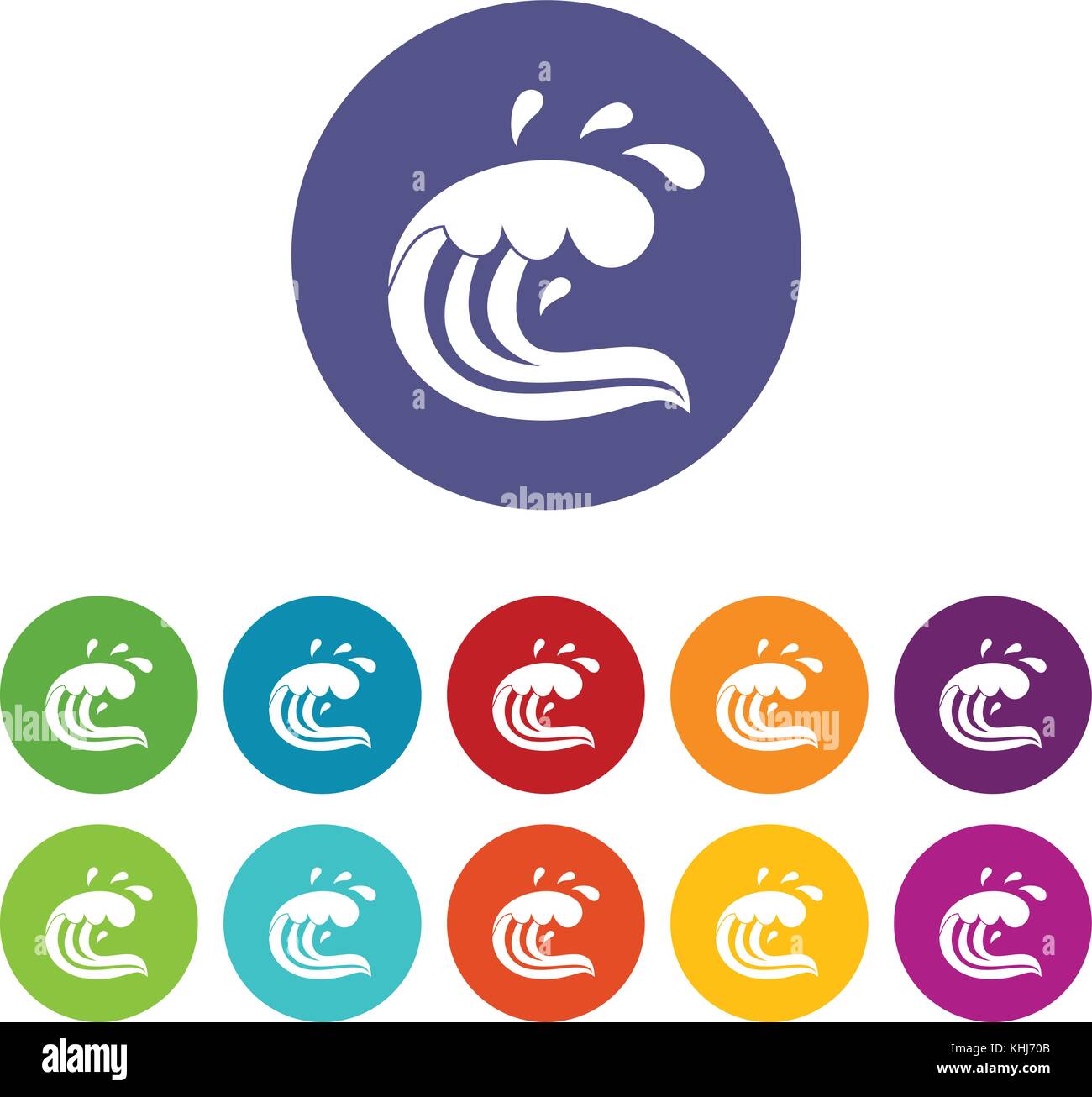 Water wave splash set icons Stock Vector Image & Art - Alamy