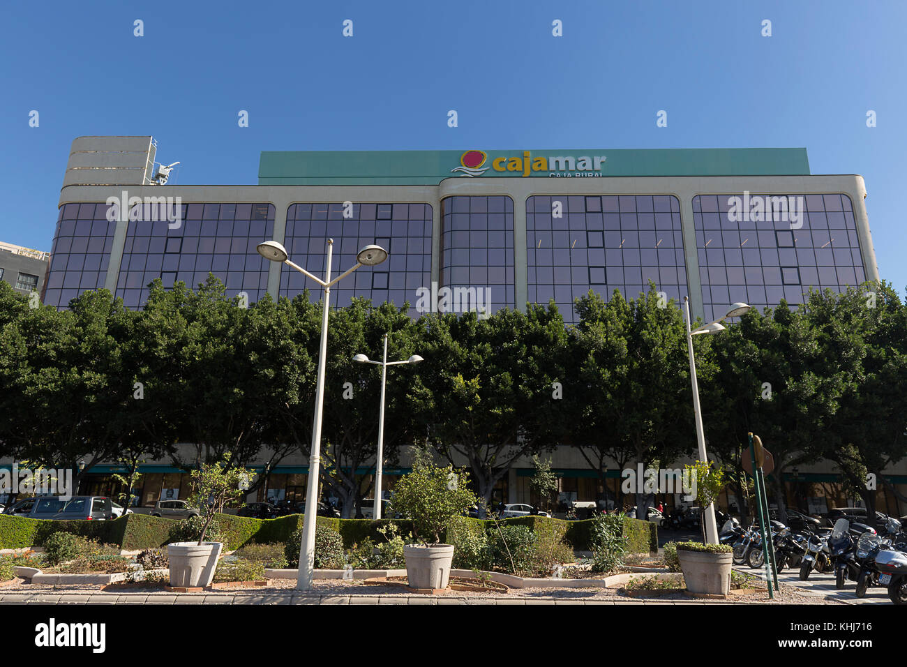 Valencia, Spain. October 25, 2017: Cajamar building on Paseo de la ...