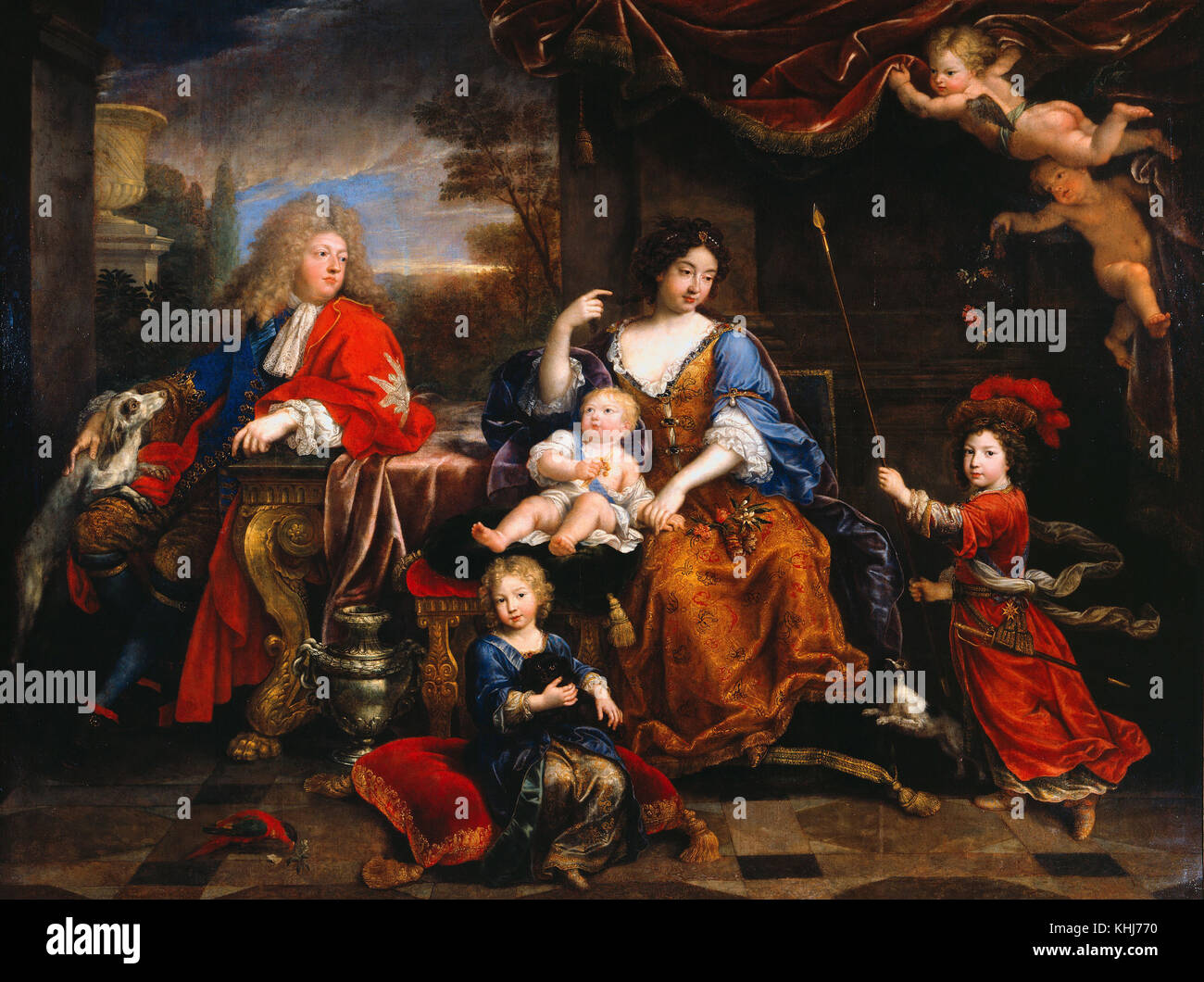 Pierre Mignard The Grand Dauphin and his family, son of Louis XIV 1687 ...