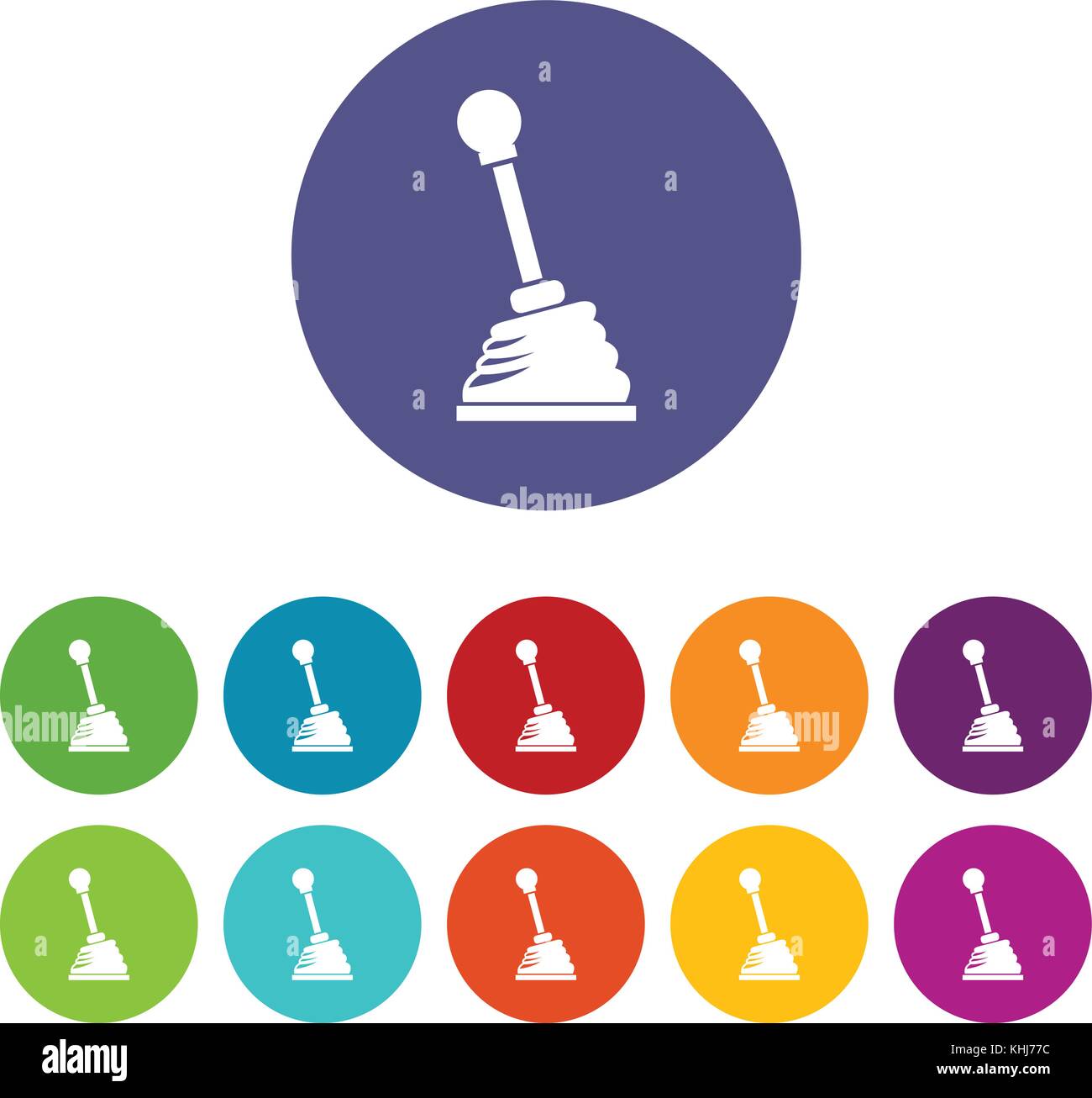 Gear stick set icons Stock Vector Image & Art - Alamy