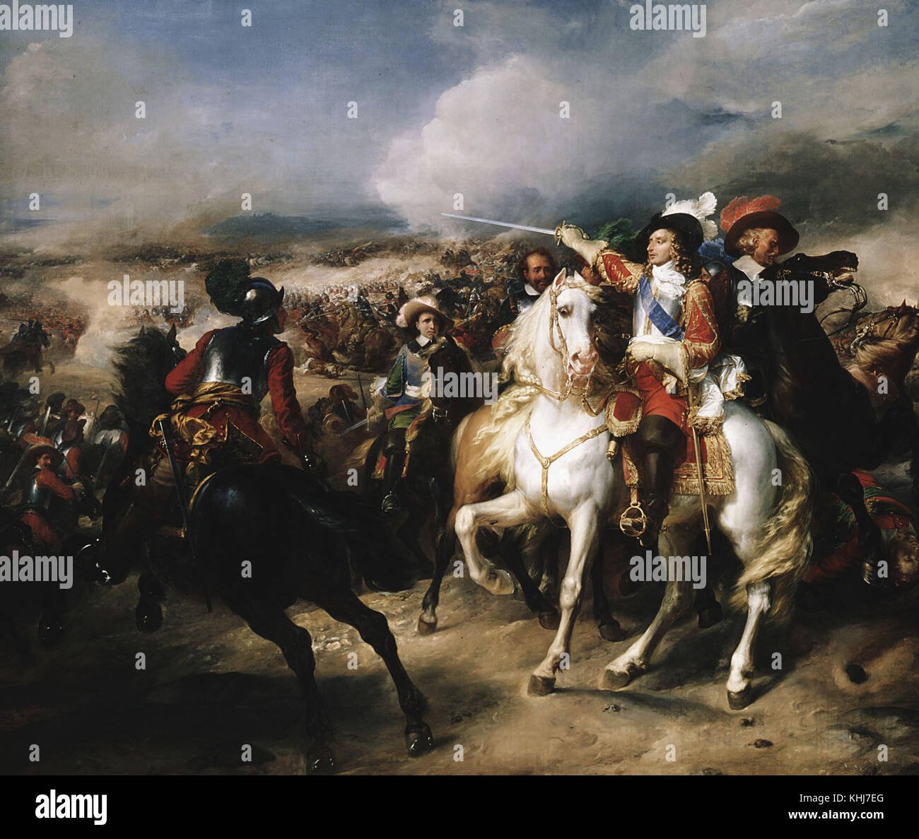 Jean Pierre Franque - Battle of Lens 28 August 1648 Stock Photo - Alamy