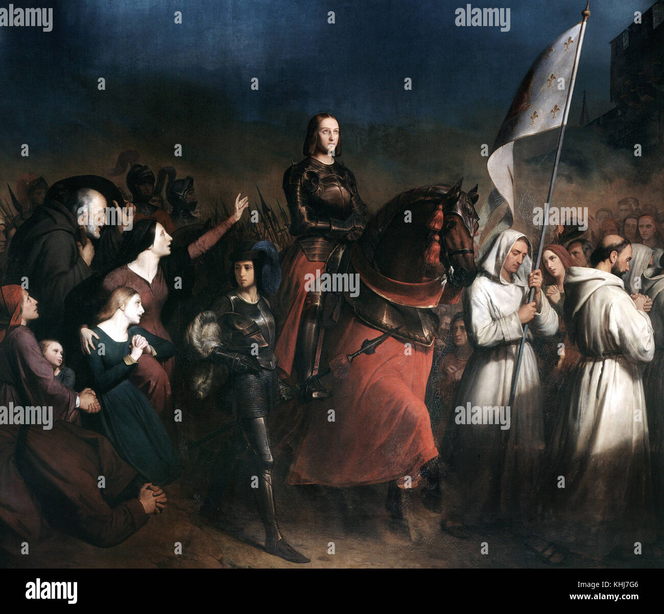Henry Sheffer - Joan of Arc's entry into Orleans Stock Photo - Alamy