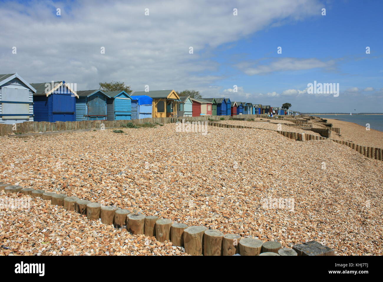 Calshot beach forms part of a mile long shingle spit which reaches out ...
