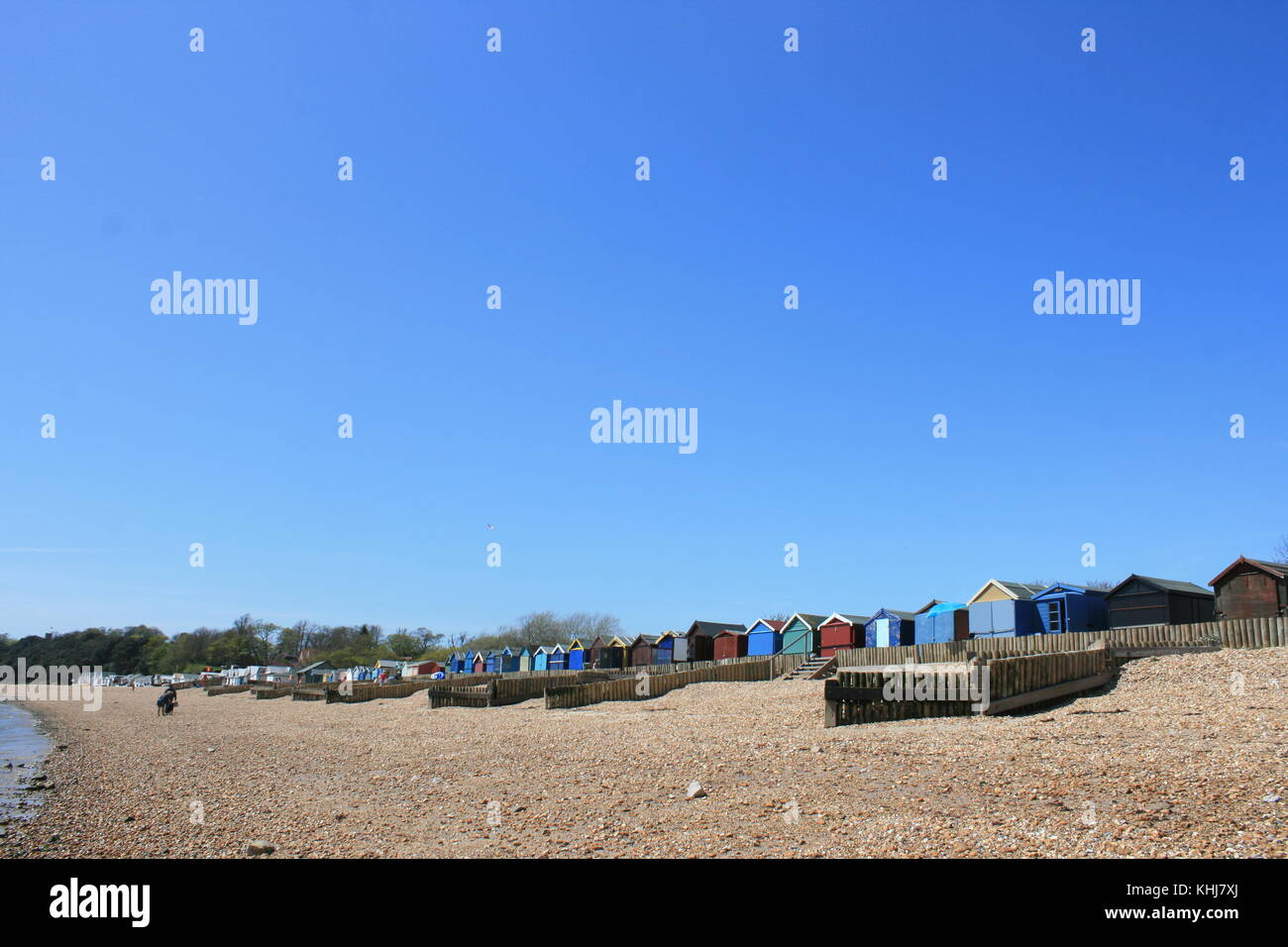 Calshot beach forms part of a mile long shingle spit which reaches out ...