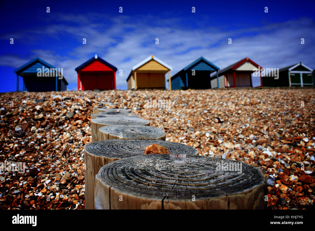 Calshot beach forms part of a mile long shingle spit which reaches out ...