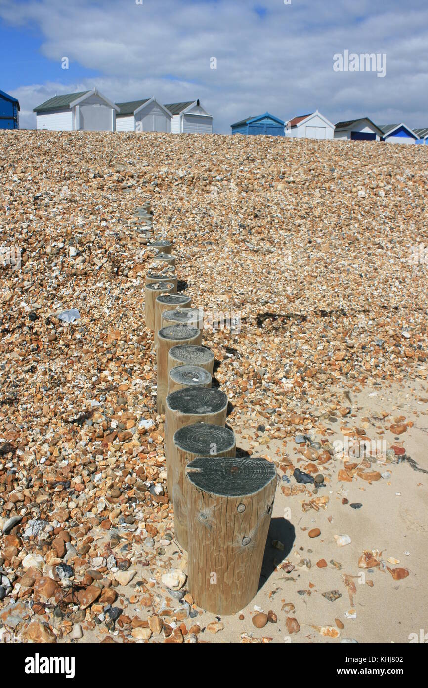 Calshot beach forms part of a mile long shingle spit which reaches out ...