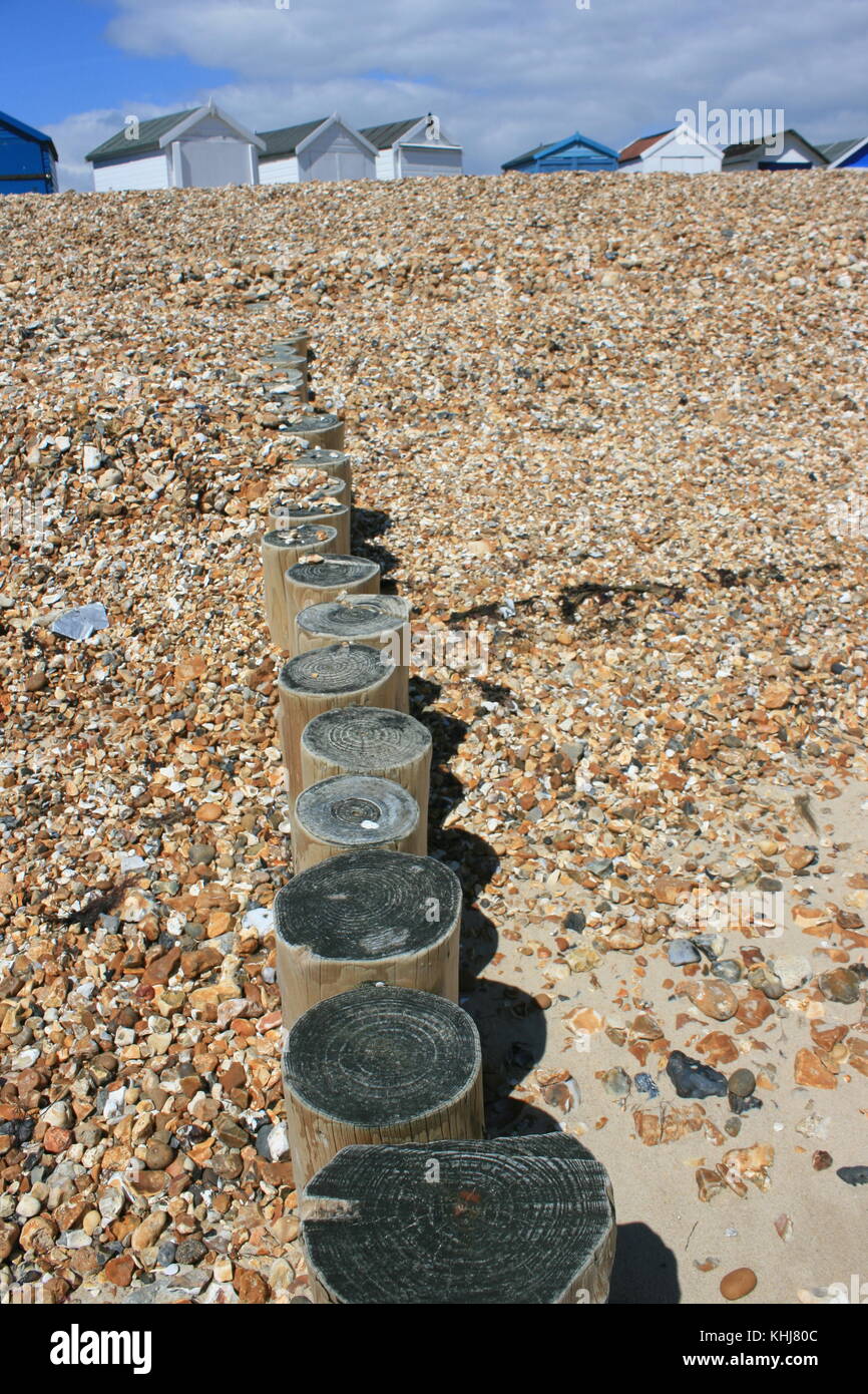 Calshot beach forms part of a mile long shingle spit which reaches out ...