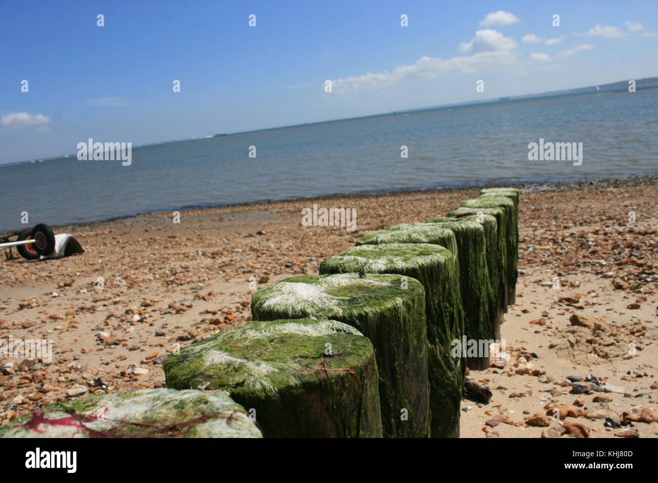 Calshot beach forms part of a mile long shingle spit which reaches out ...