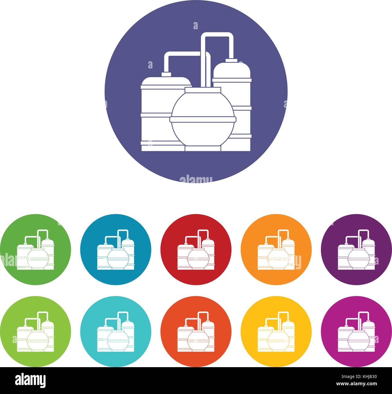 Oil Tanks Set High Resolution Stock Photography and Images - Alamy