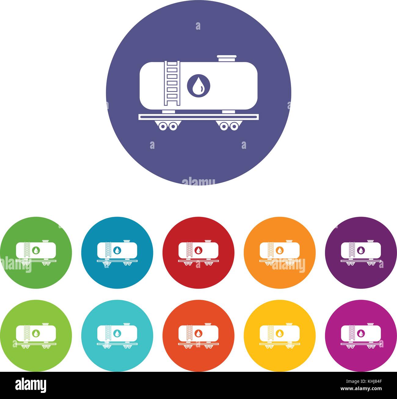 Oil railway tank set icons Stock Vector Image & Art - Alamy