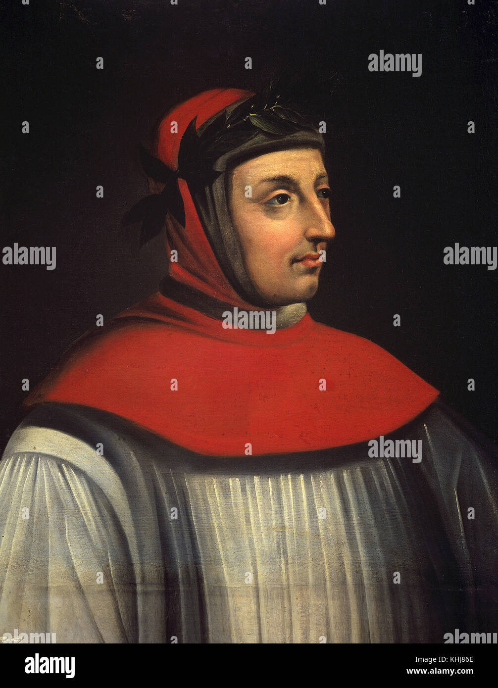 Portrait of Petrarch Stock Photo - Alamy