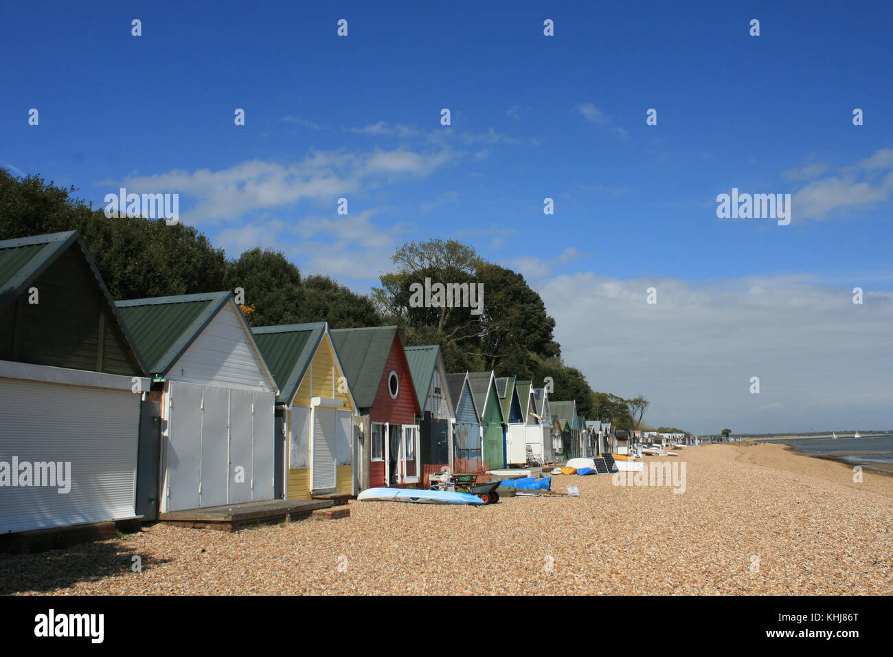 Calshot beach forms part of a mile long shingle spit which reaches out ...